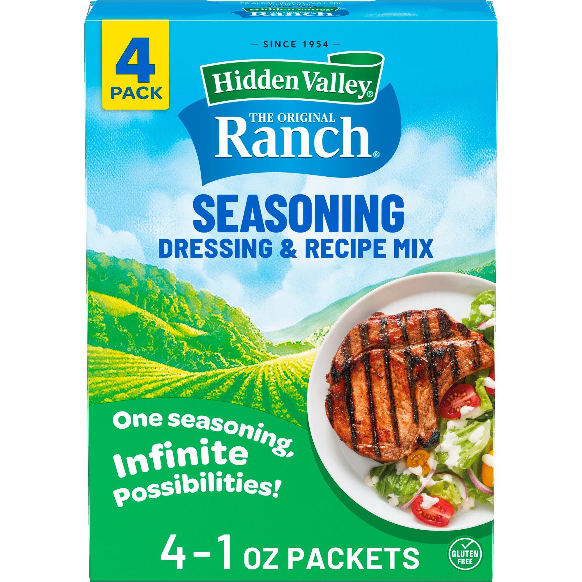 Pack of 2 Hidden Valley Original Ranch Salad Dressing and Seasoning Mix ...