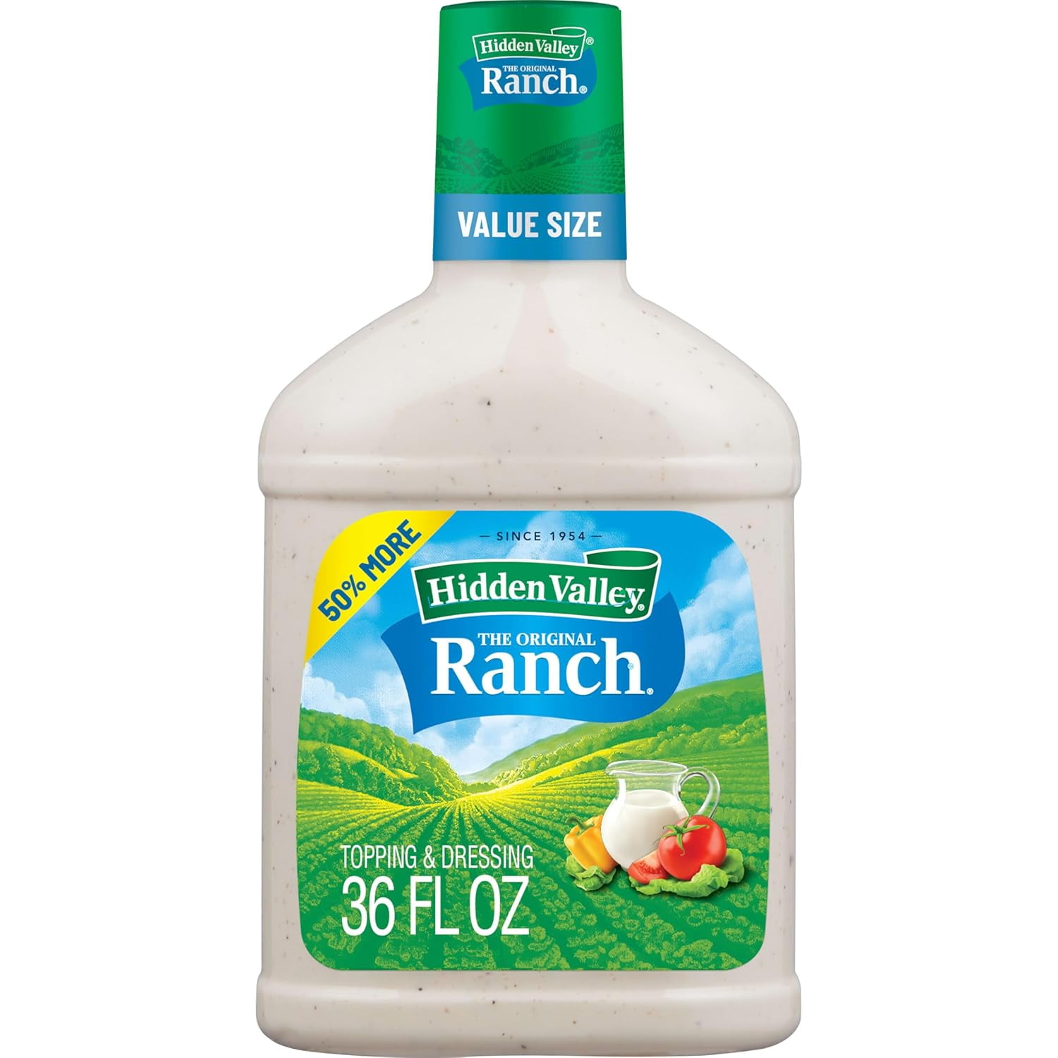 Hidden Valley Original Ranch Salad Dressing and Topping, 36 Ounce ...