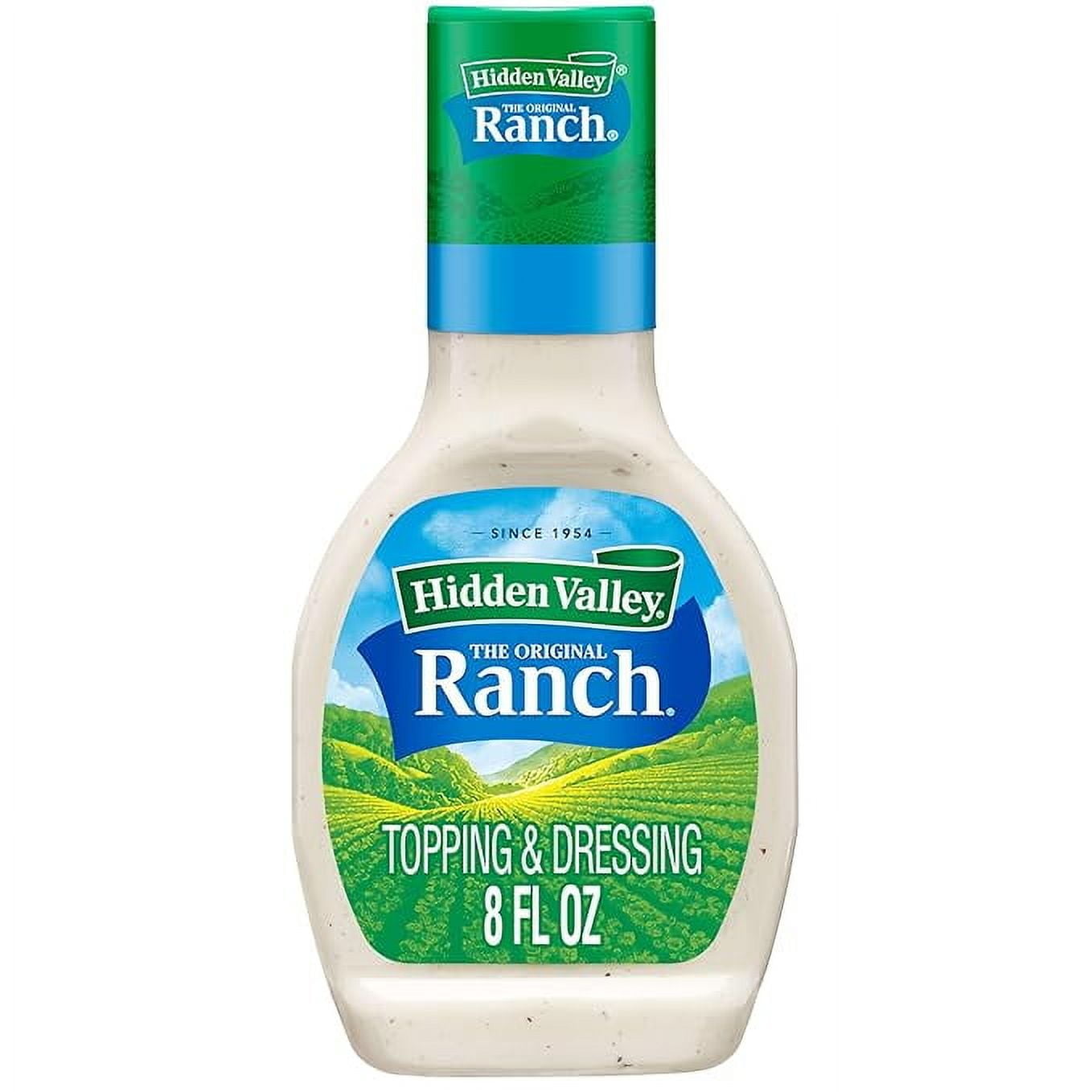 Hidden Valley Original Ranch Salad Dressing and Topping, 8 Ounce Bottle ...