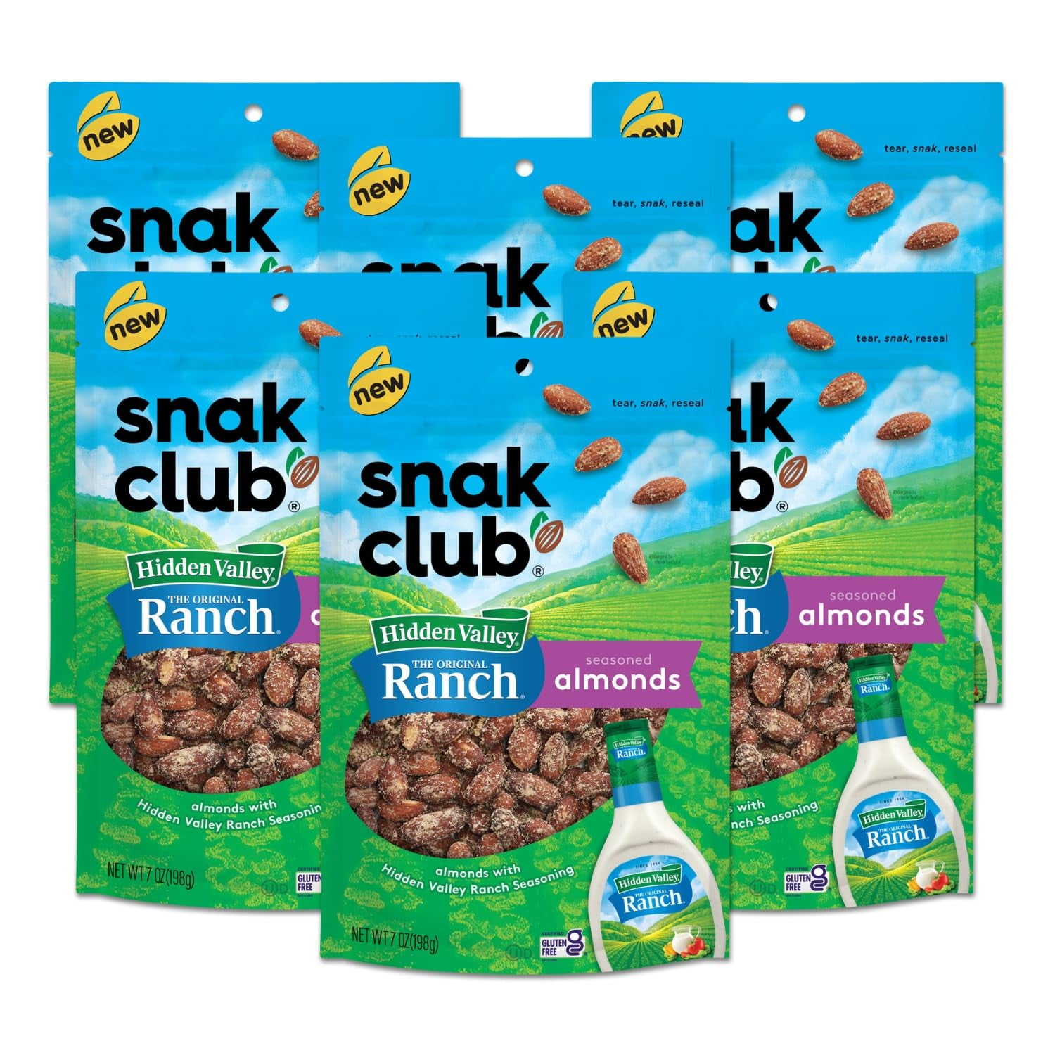 Hidden Valley Ranch Almonds 7oz/6ct - Walmart.com