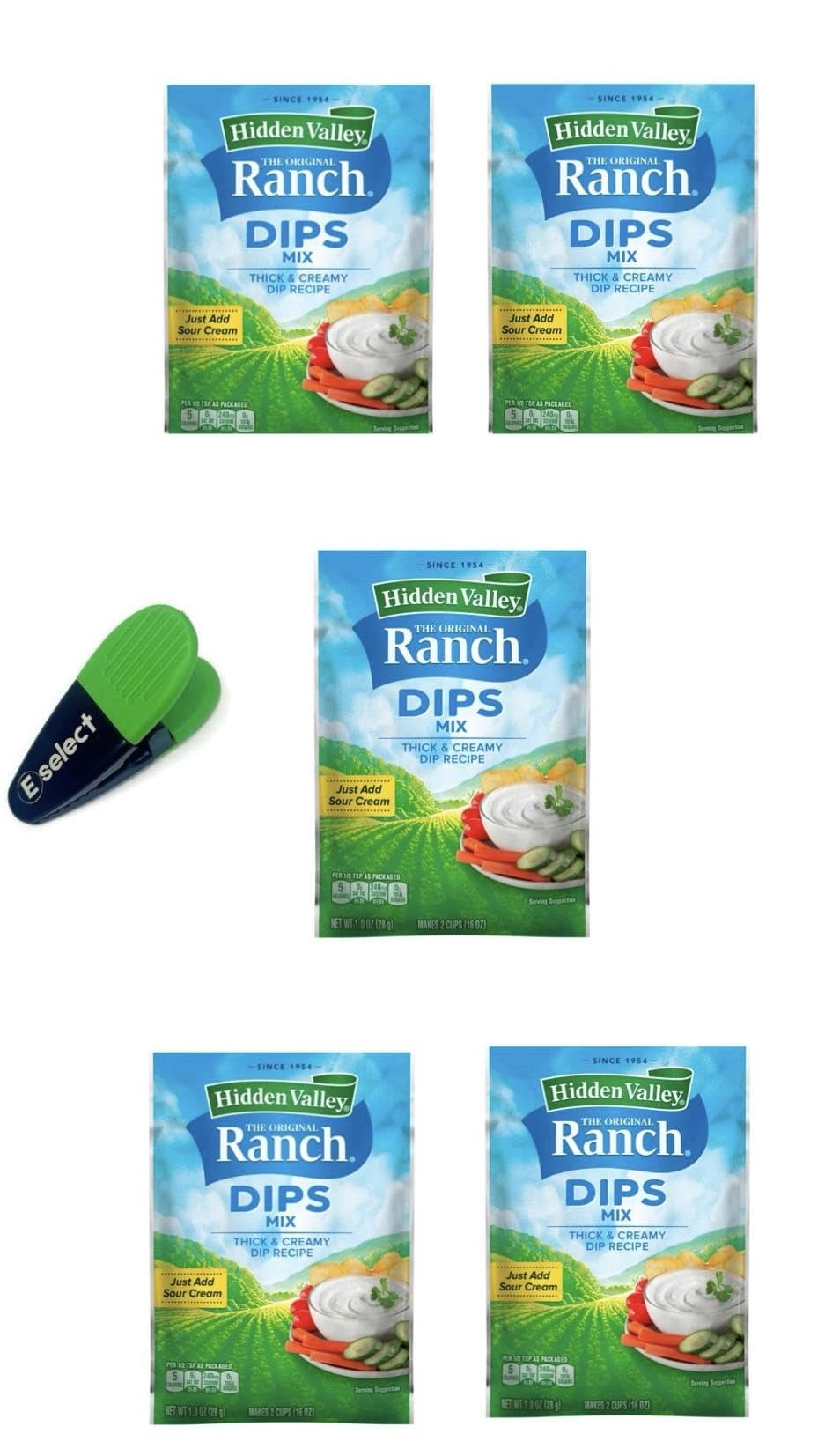 Hidden Valley Ranch Dips Mix Bundle, (5) Hidden Valley Ranch Dip Mix 1 ...