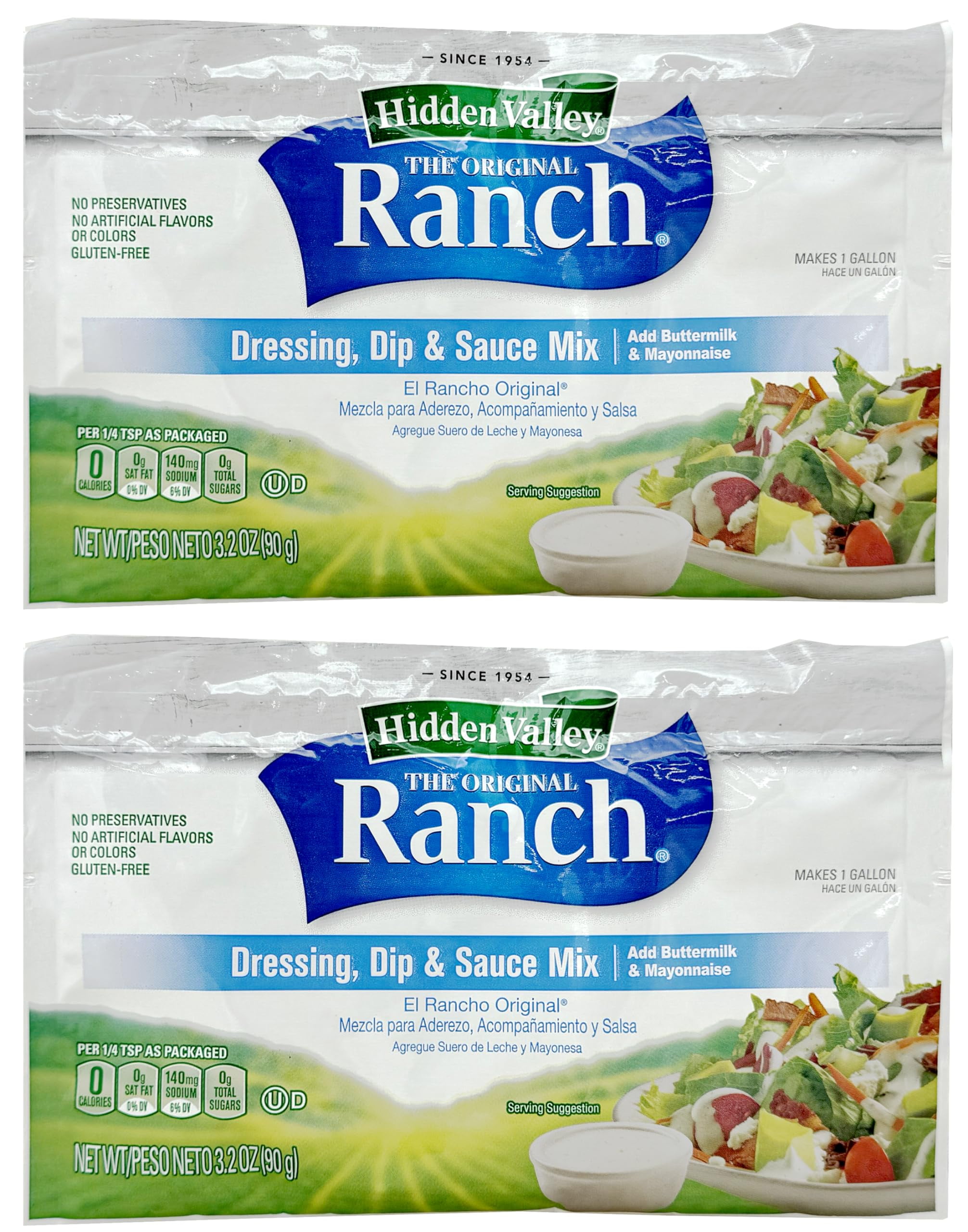 Hidden Valley Ranch Dressing STF9 Mix Original Ranch Dry Mix Pack of 2 ...