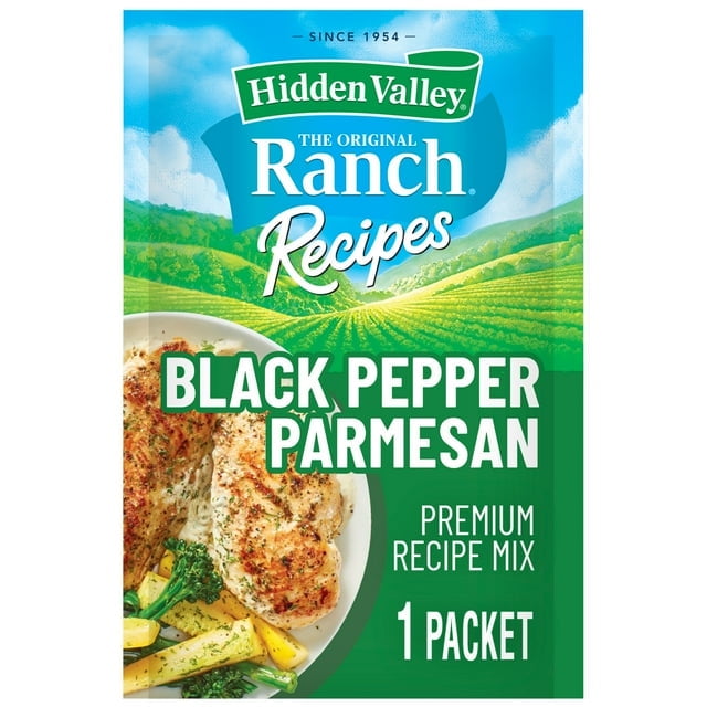 Hidden Valley Ranch Night Black Pepper Parmesan Premium Seasoning Mix 1 ...
