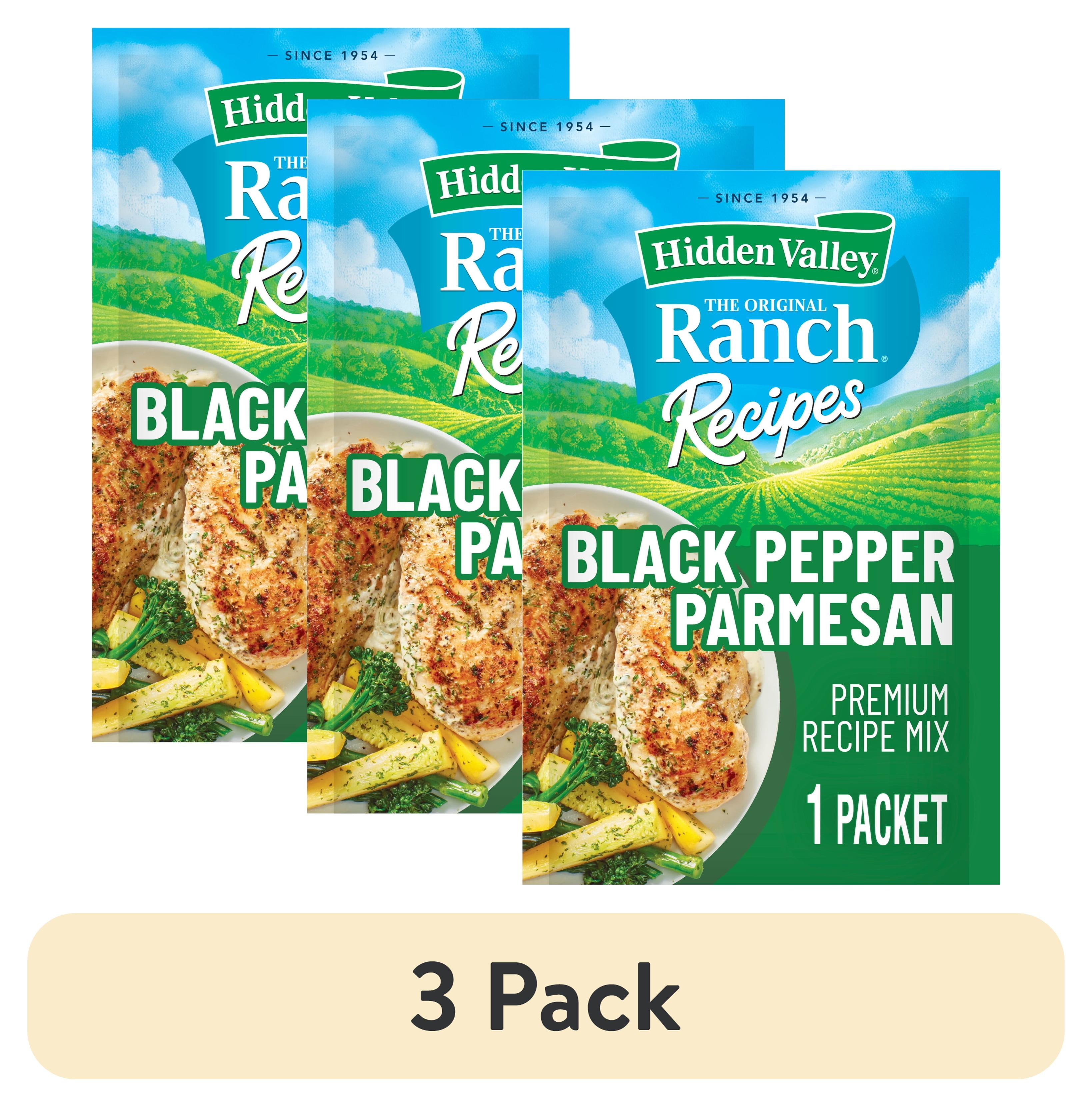 (3 pack) Hidden Valley Ranch Night Black Pepper Parmesan Premium ...