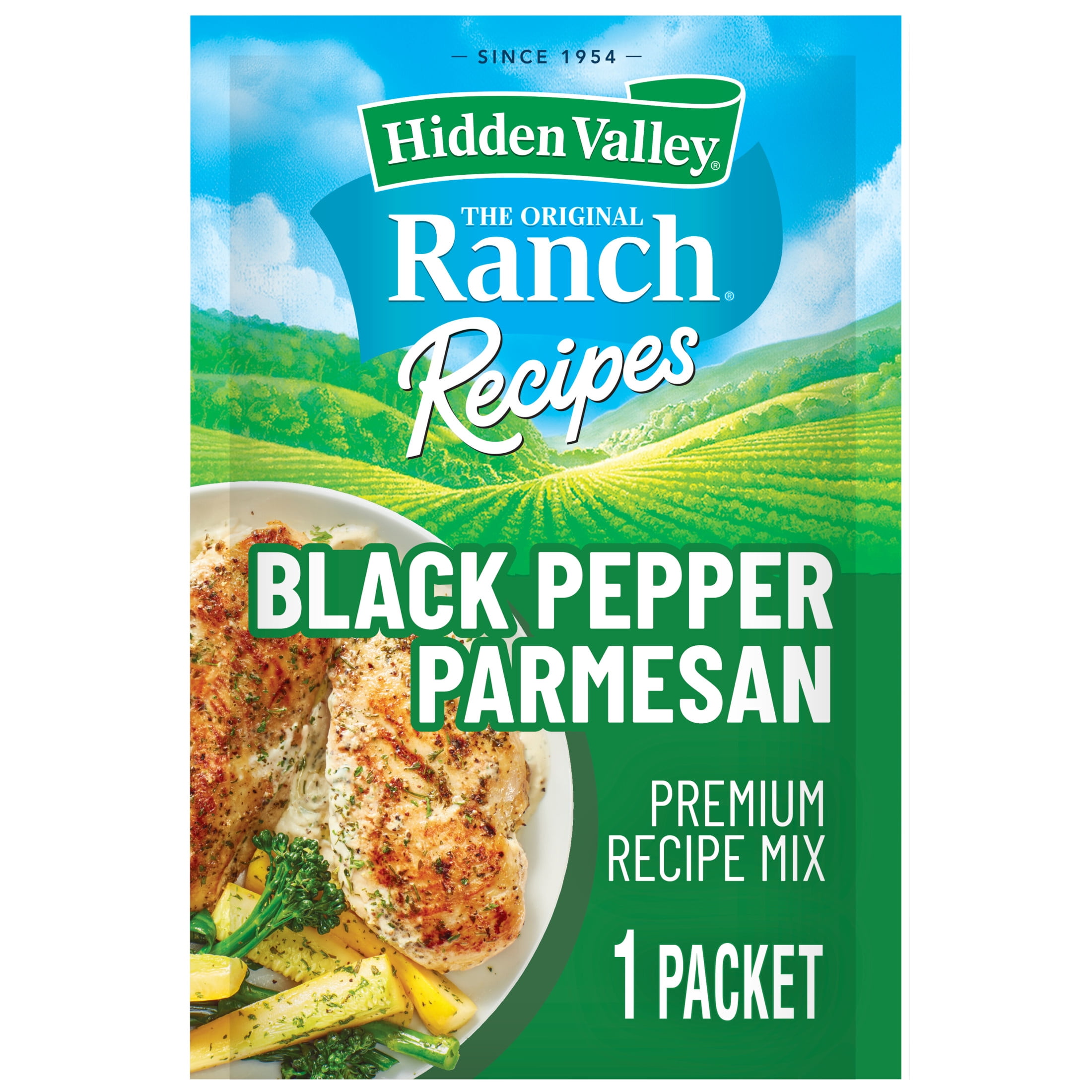 Hidden Valley Zesty Italian Garlic Parmesan Ranch Seasoning Mix, 1 oz ...