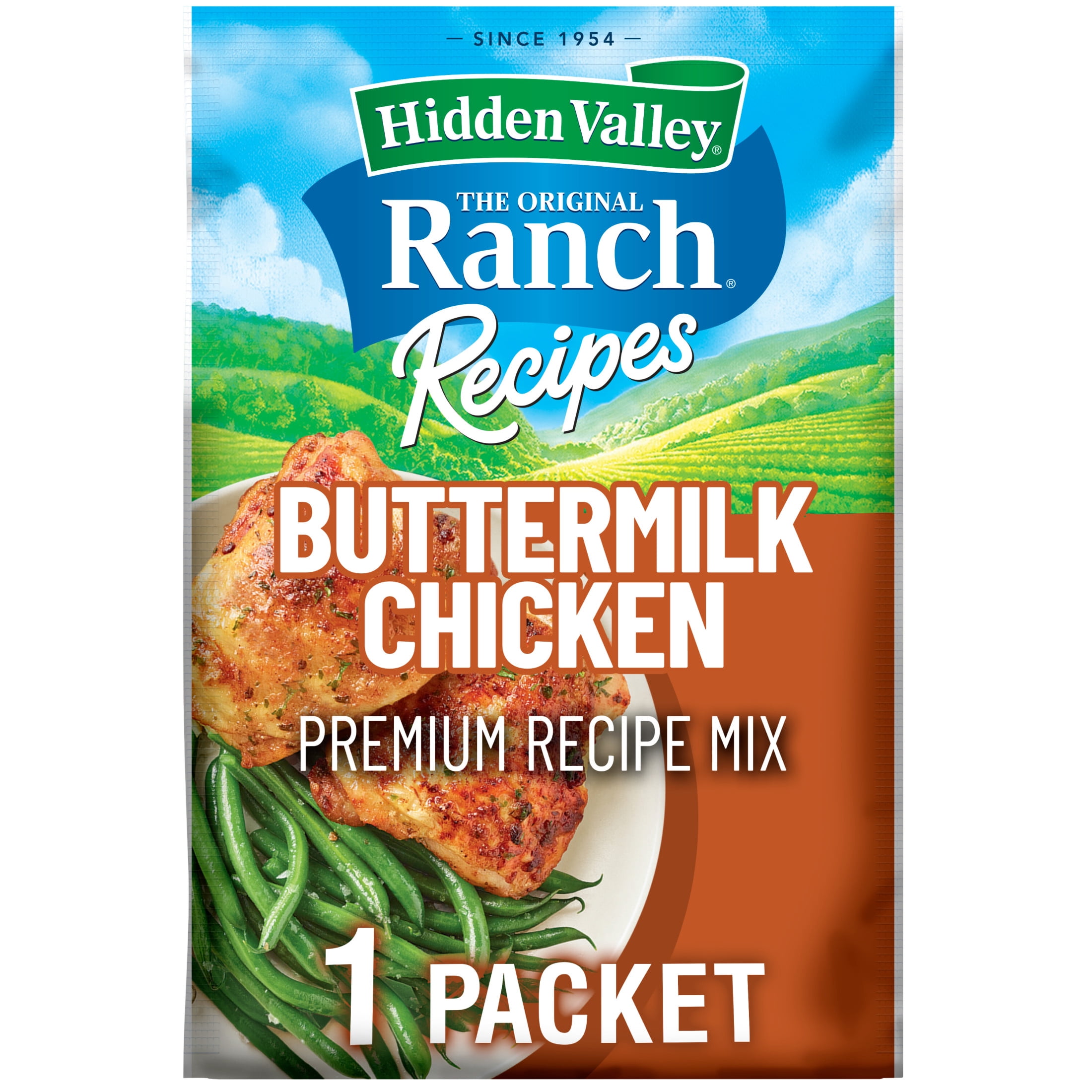 Hidden Valley Ranch Night Buttermilk Chicken Premium Seasoning Mix, 1 ...