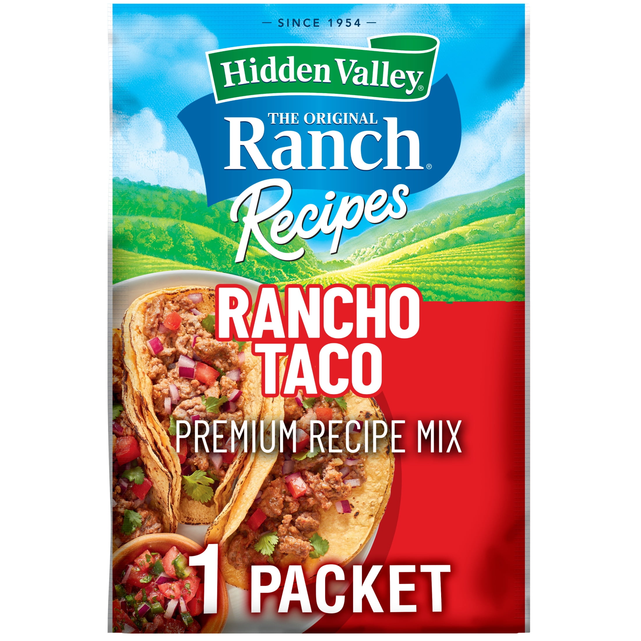 Hidden Valley Ranch Night Rancho Taco Premium Seasoning Mix, 1 oz ...