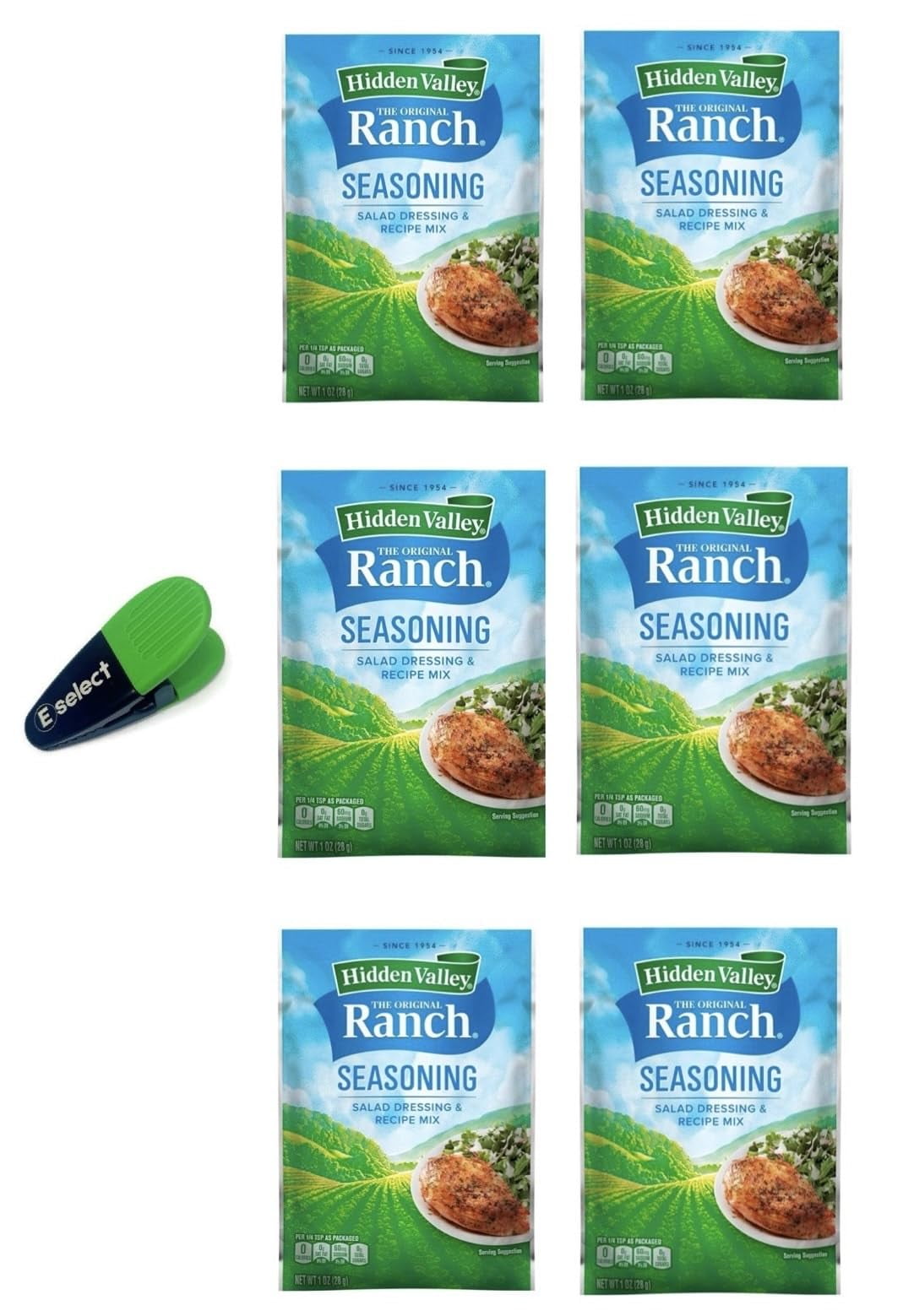 Hidden Valley Ranch Seasoning Salad Dressing & Recipe Mix Bundle, (6 ...