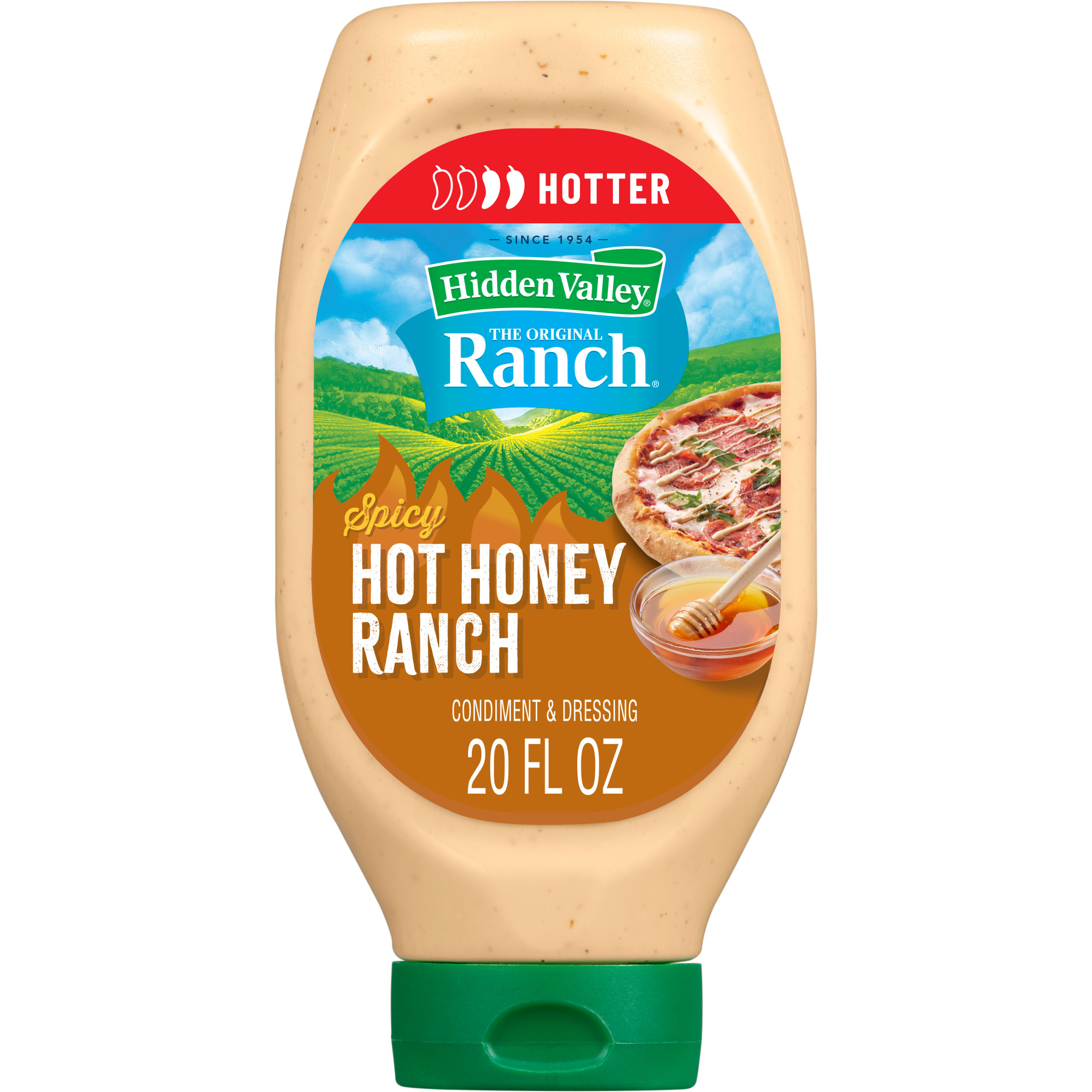 Hidden Valley Creamy Jalapeño Ranch Condiment and Dressing, 20 Fluid ...