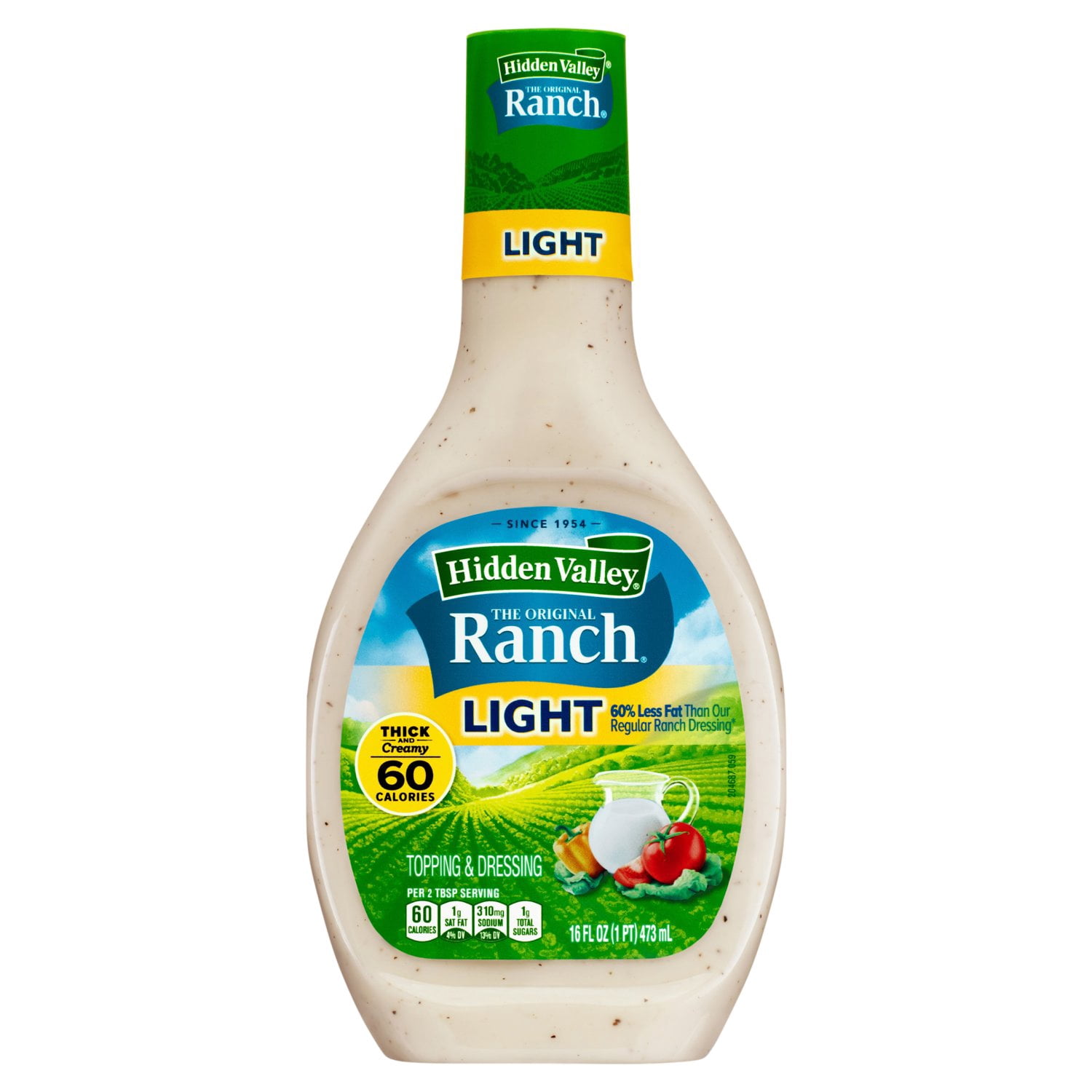 Hidden Valley The Original Ranch Dressing Light Thick & Creamy 16 oz ...