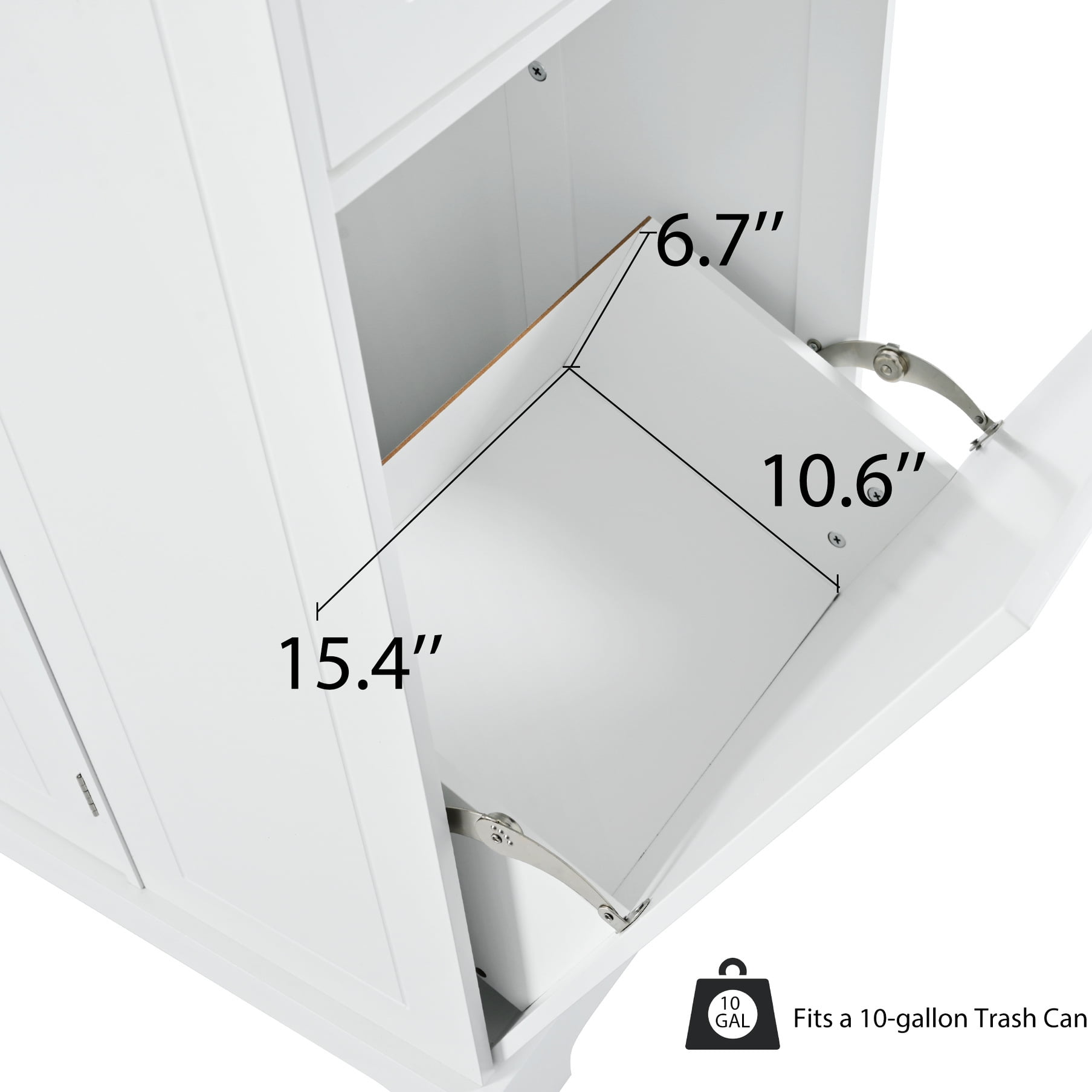 Hidden Wheels - Tilt - out Trash Function - Kitchen Mobility - Easy to ...