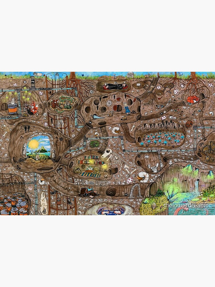 Hidden object under the earth Poster Framed-unframed - Walmart.com