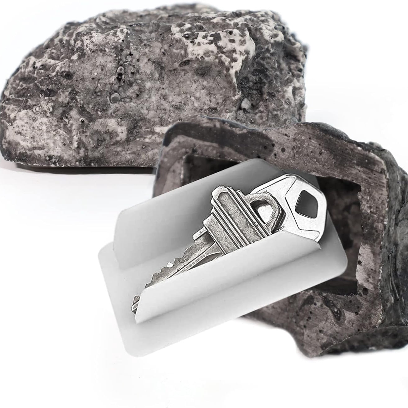 Hidden one key lifelike rock/stone key safety bracket - size 3.5 &34x 2 ...
