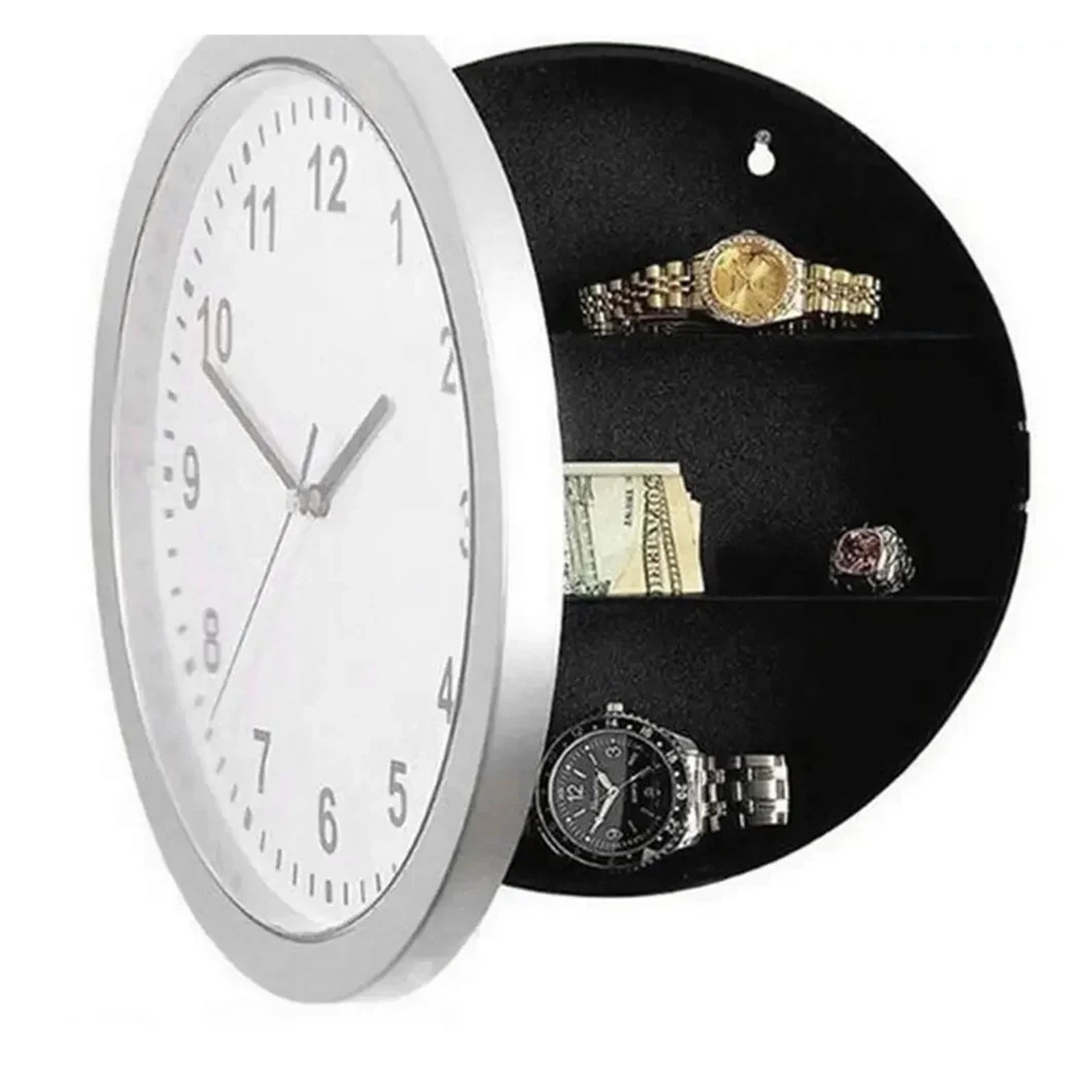 Hidden safe Large Wall Clock safety box secret secuirty box Money ...