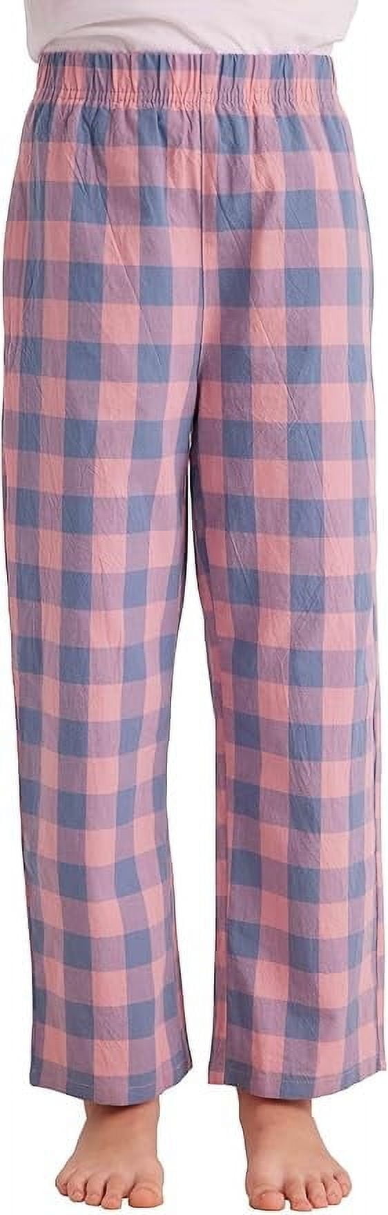 HiddenValor Big Girls Lightweight Woven Cotton Pajama Lounge Pants with ...