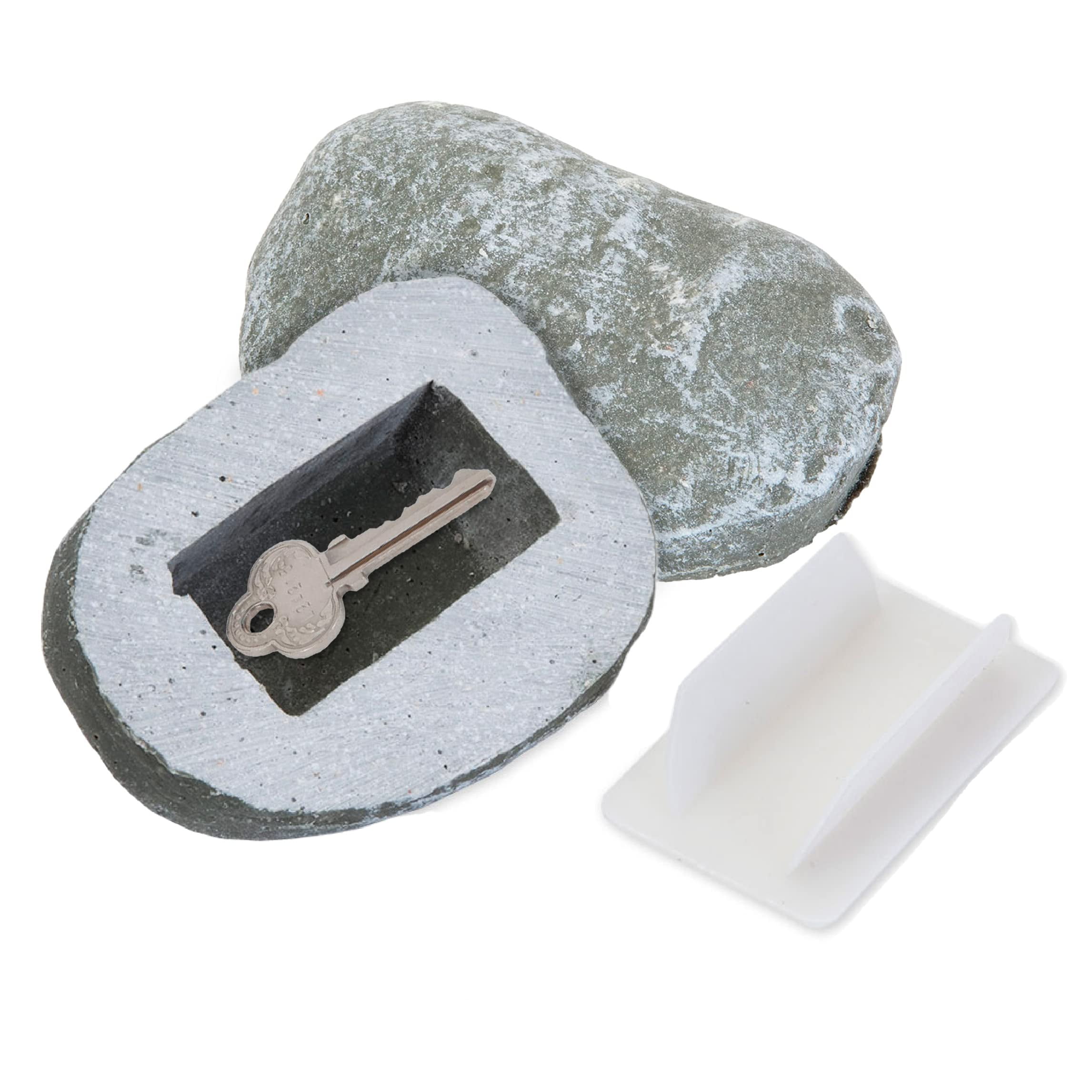 Hide-A-Key Stone Safe – Fake Rock Key Hider, Weather-Resistant Garden ...
