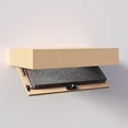 Hide-A-Shelf Maple Clear Finish Concealed Floating Shelf 20” W x 10” D ...