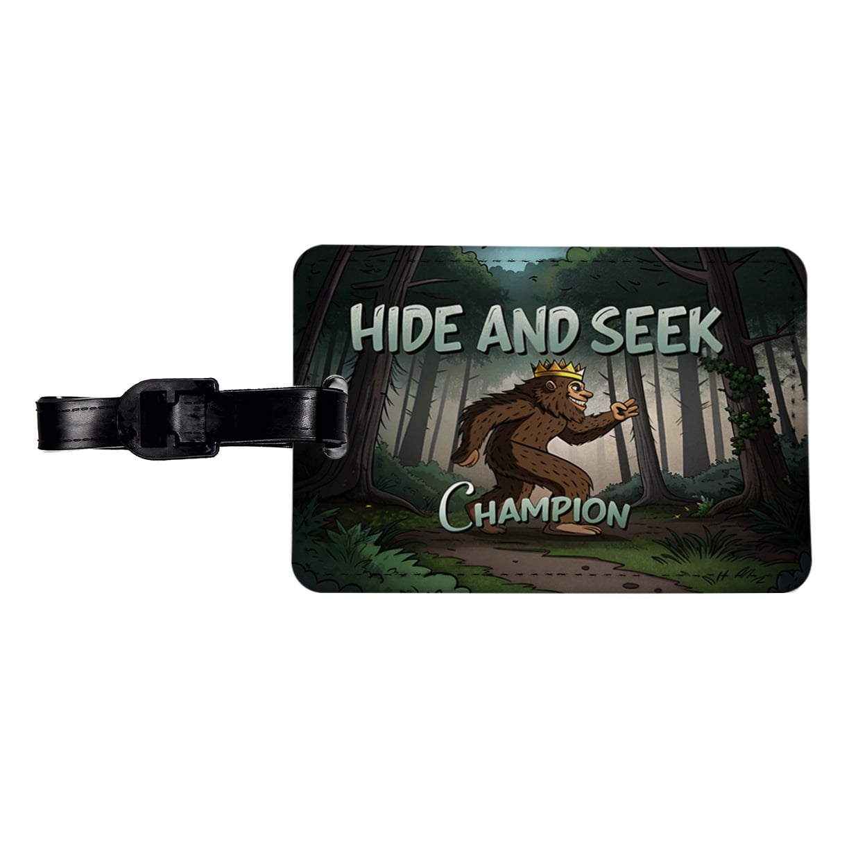 Hide And Seek Champion Big Foot With Crown Faux Leather Travel Luggage ...