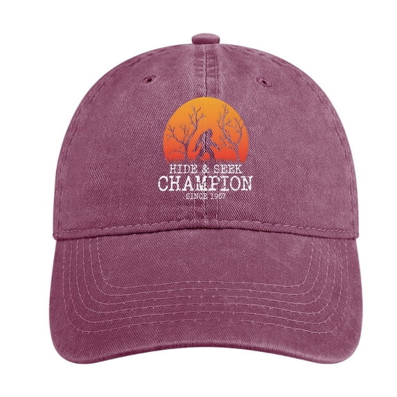 Hide And Seek Champion Wine Red Hat Adjustable Funny Fashion Unisex ...