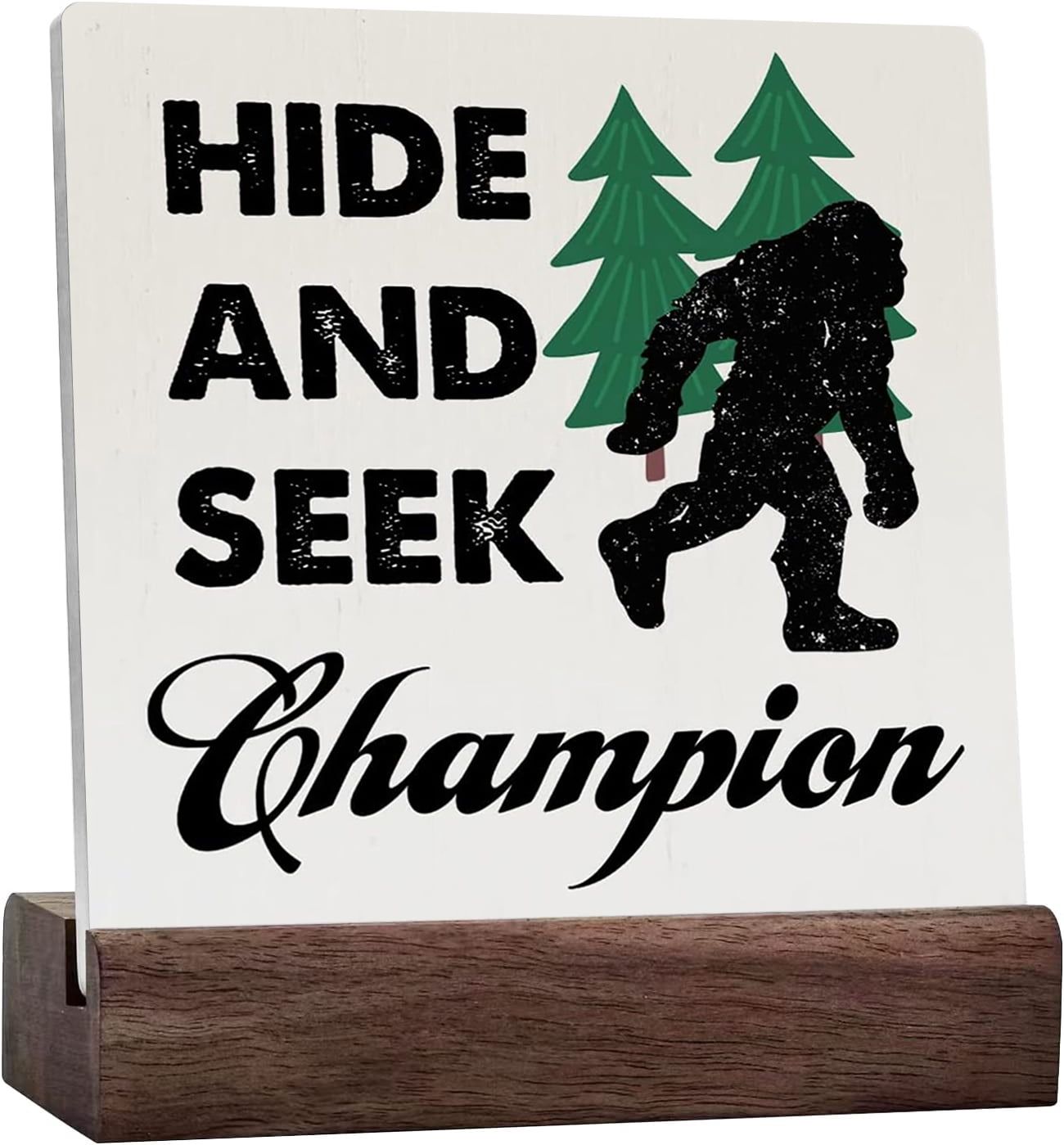 Hide And Seek Trees Sign Rustic Ceramic Table Sign Decorative Country ...