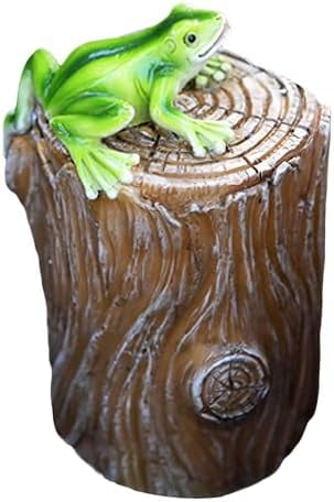 Hide A Key Outside Frog Stump Figurine Decorative Key Hiders Outdoor ...