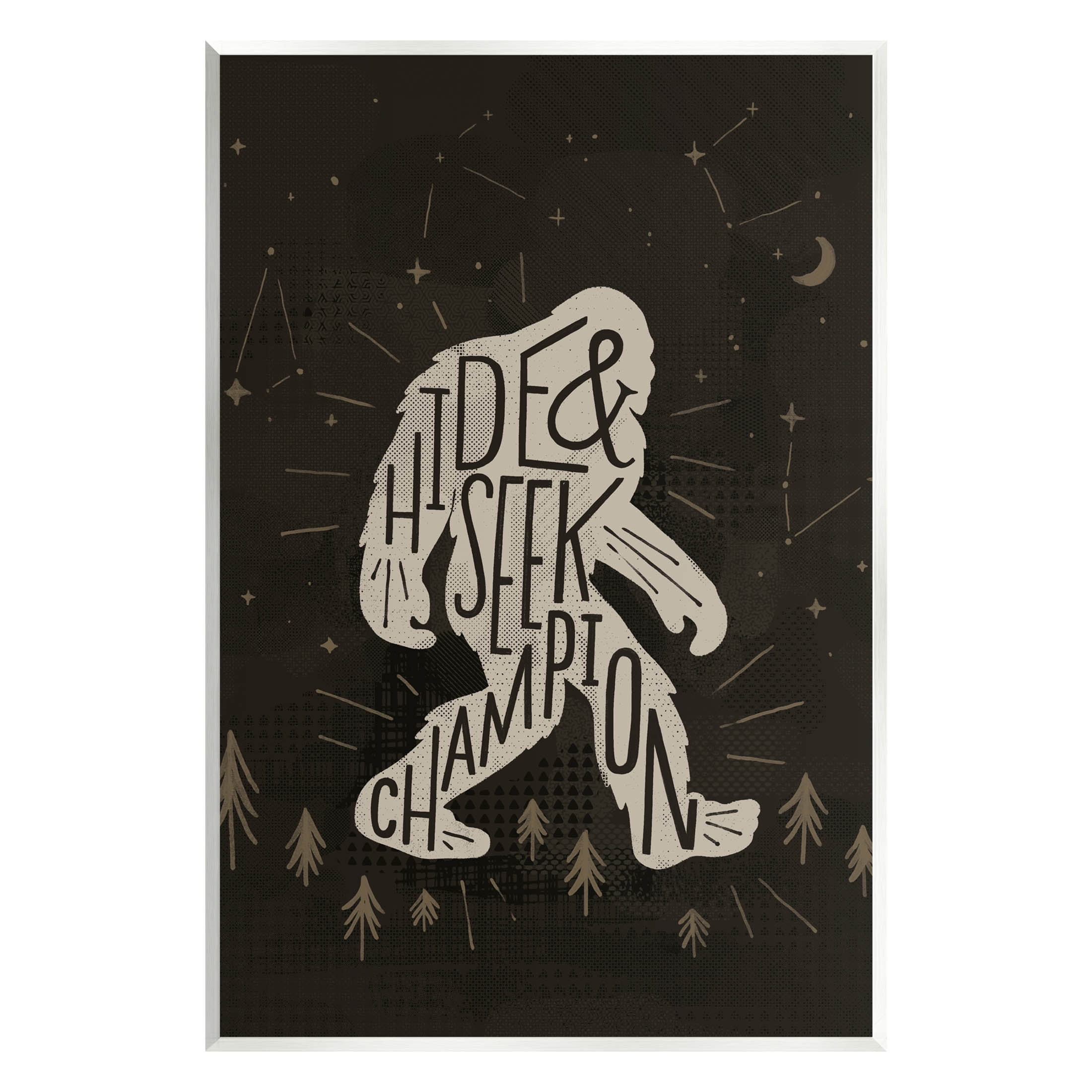 Bigfoot Yeti Wall Art Print - Fantasy Graphic Art 19 Inches - Walmart.com