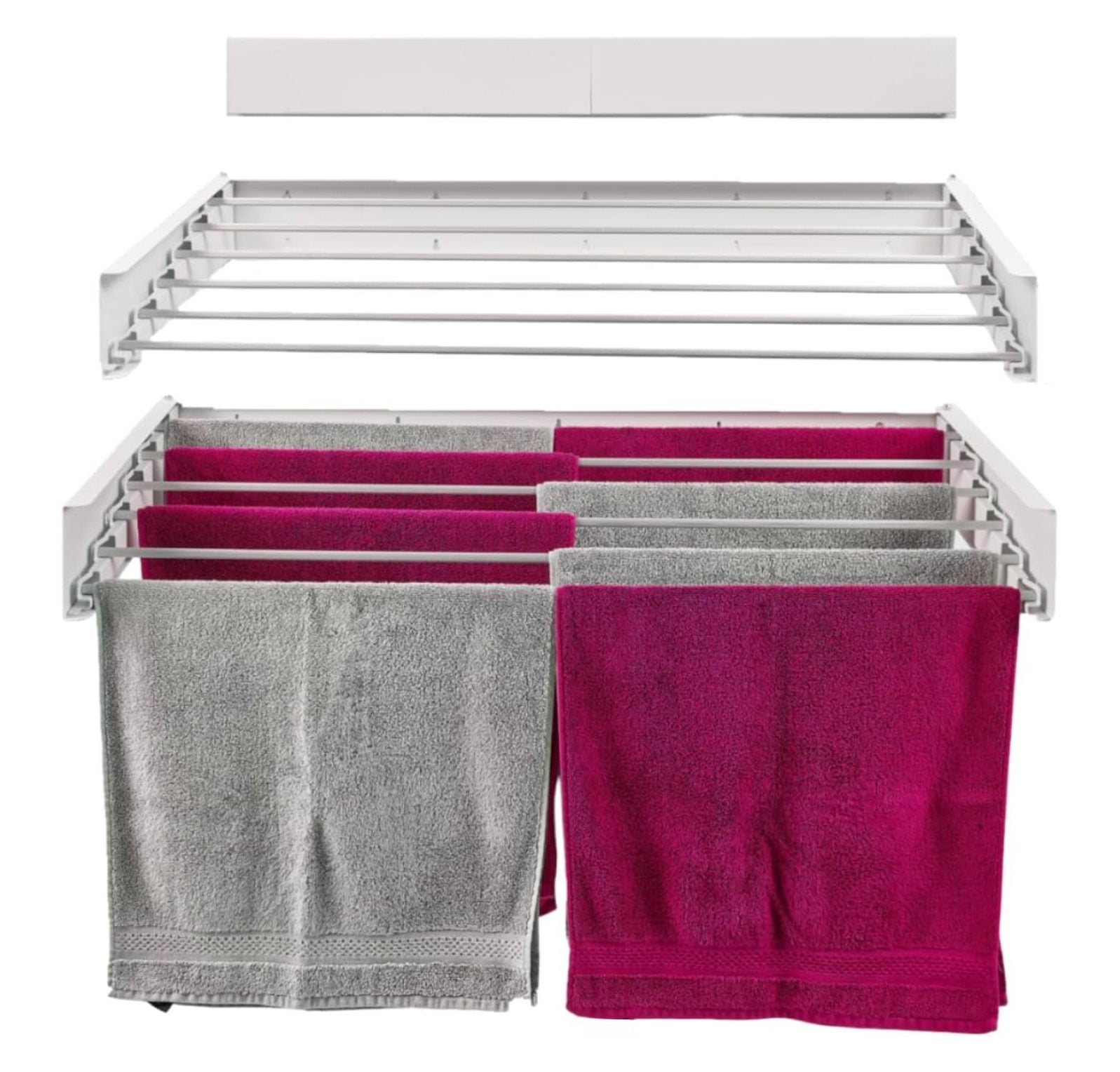 Hide Wall Mounted Clothes Airer Balcony Wall Mounted Clothes Airer ...