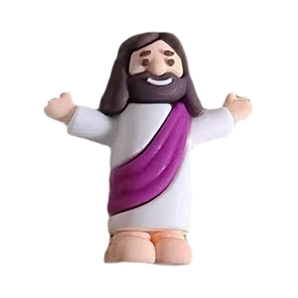 Hide and Seek Toys - 40 Mini Jesus Figurines, Resin, Assorted Religious ...
