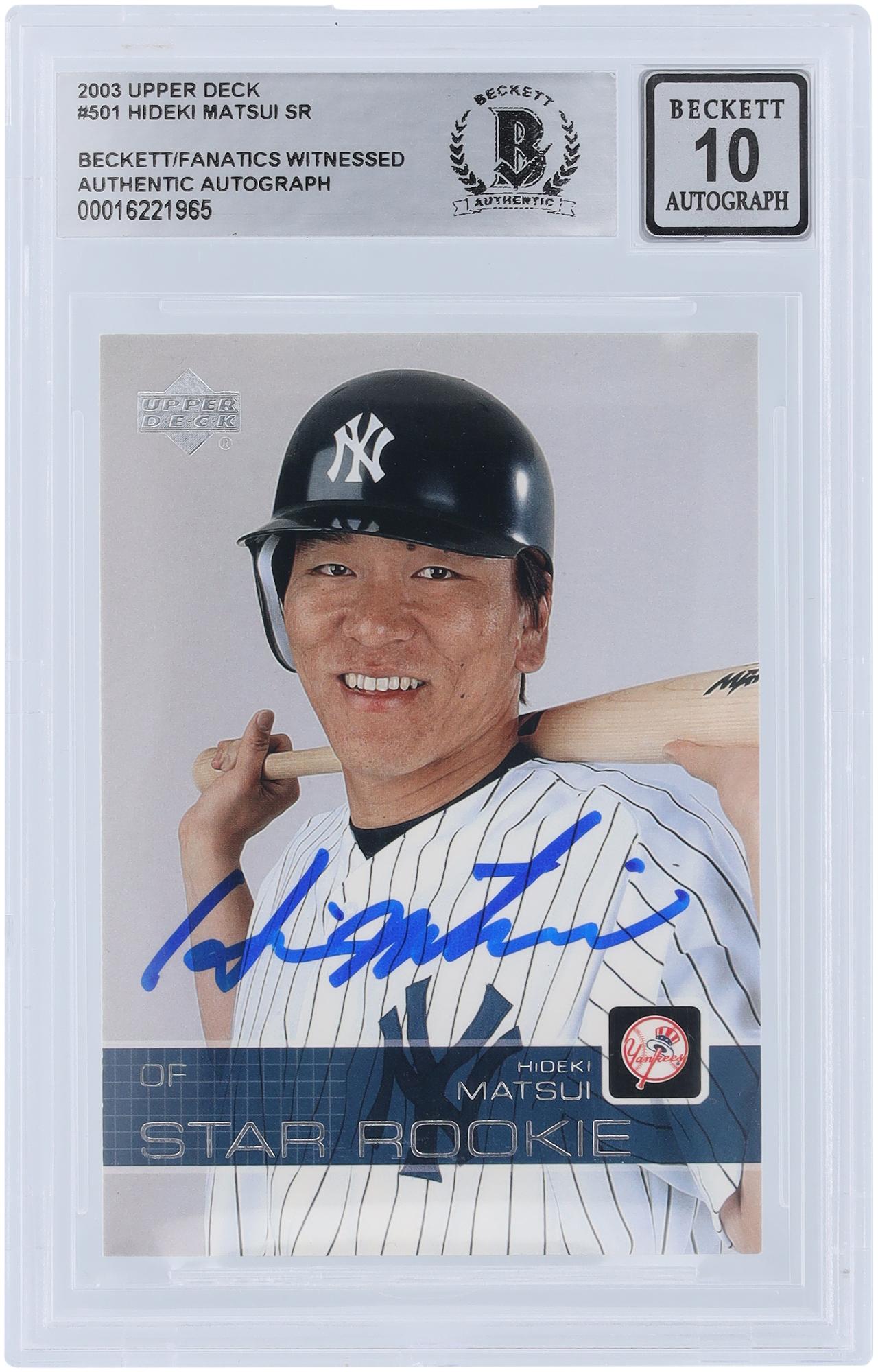 Hideki Matsui New York Yankees Autographed 2003 Upper Deck Series 2 ...