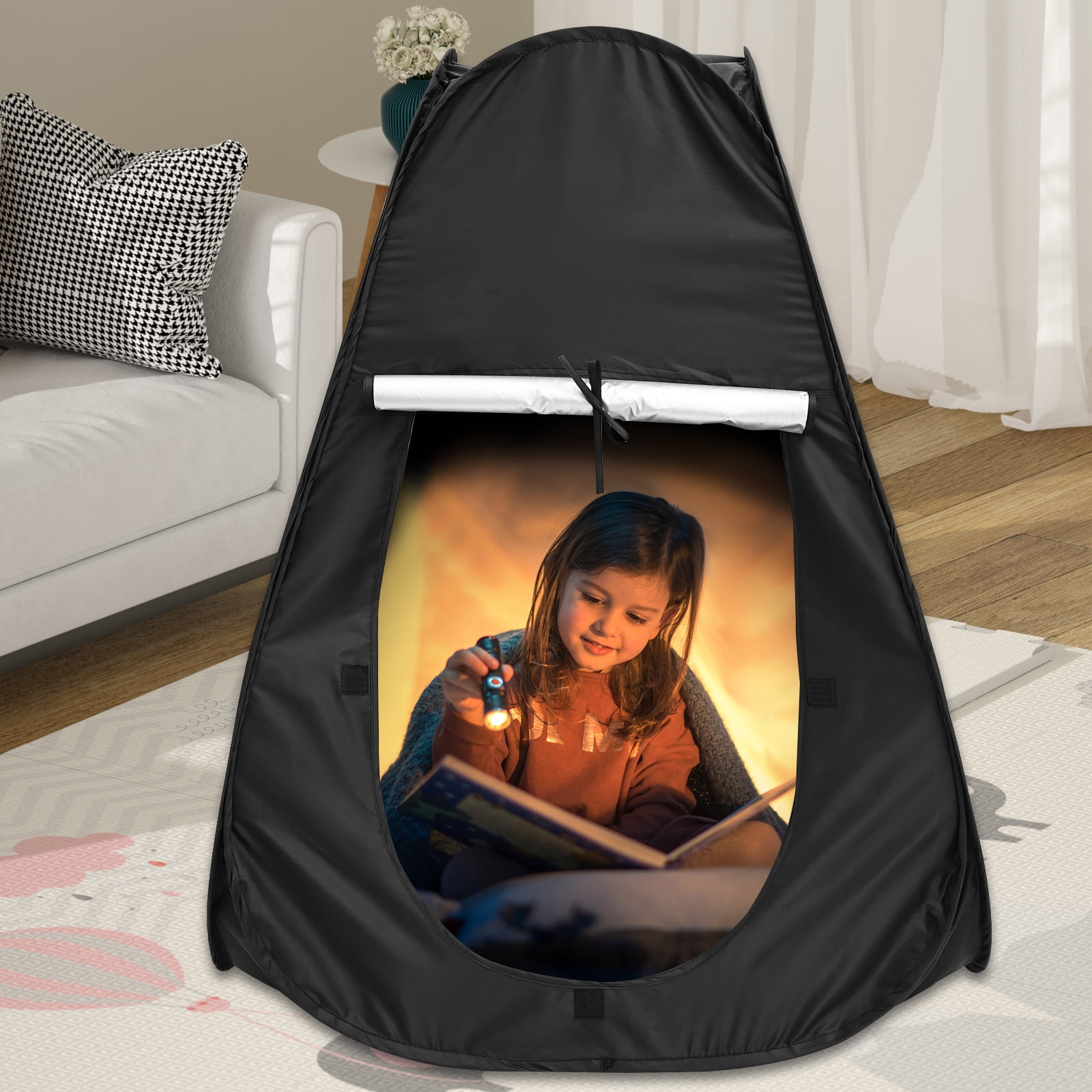 Hideout Play Tent Toys Comfortable Large Blackout Hideout Play Tent ...