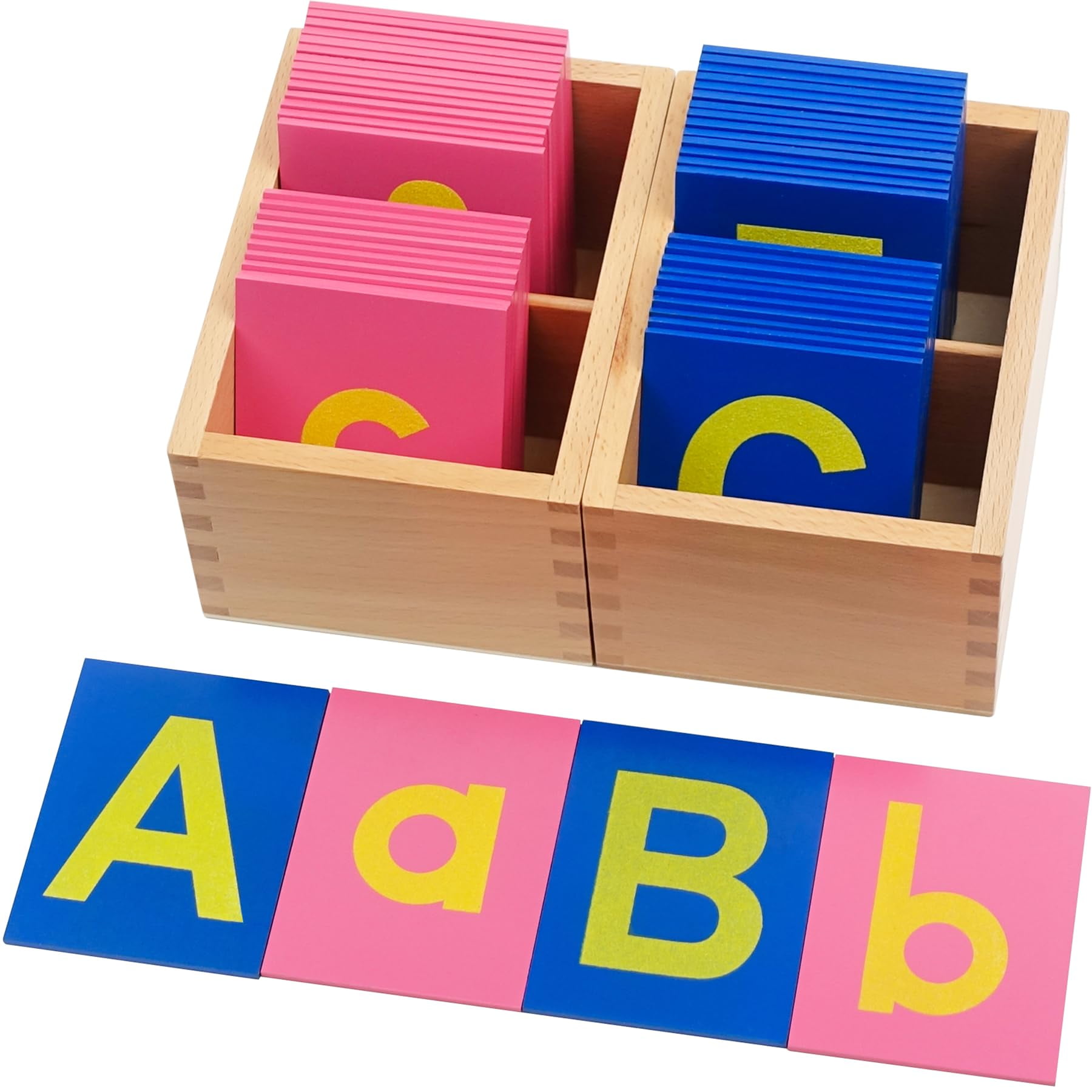 Hidoggy Montessori Lower and STF9 Capital Case Sandpaper Letters with ...