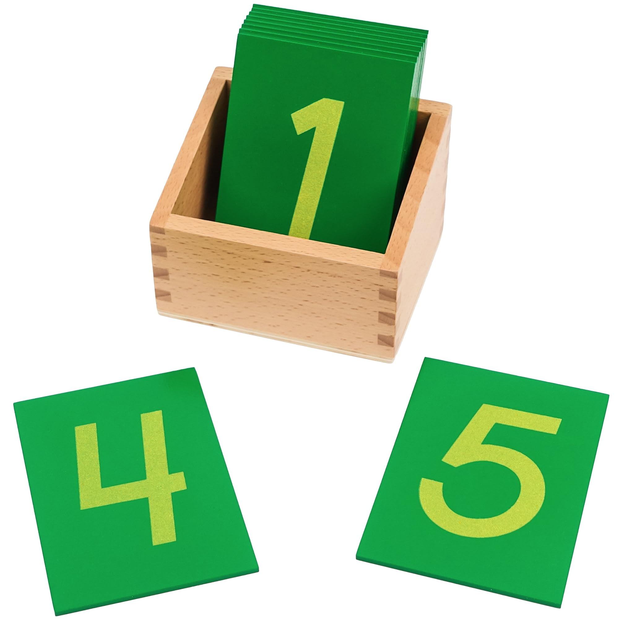Hidoggy Montessori Sandpaper Numbers OIF8 0-9 Cards with Box Sandpaper ...