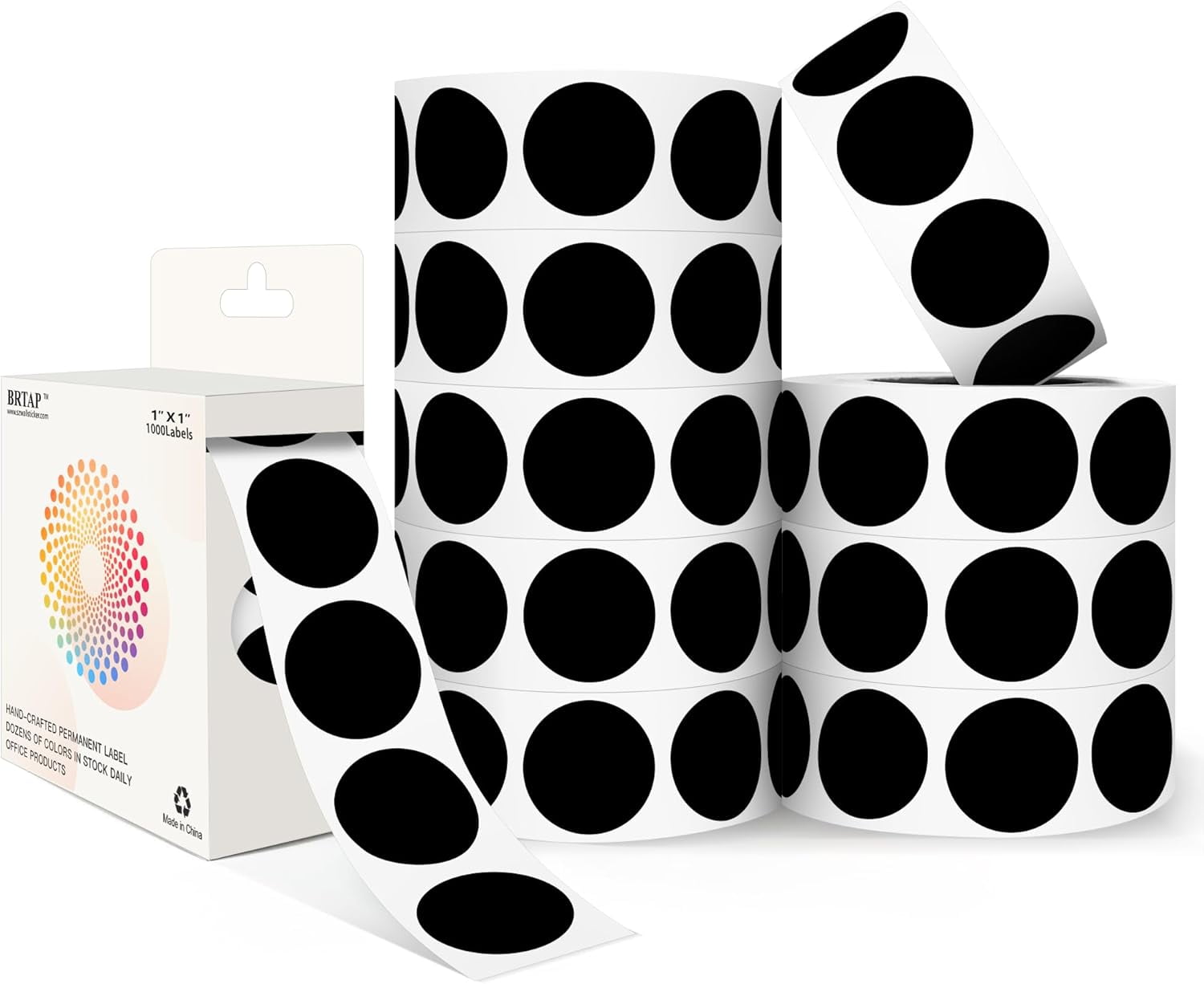 Hidove 1 Inch Round Color Coding Dot Labels, 10 Rolls 10000 Dot ...