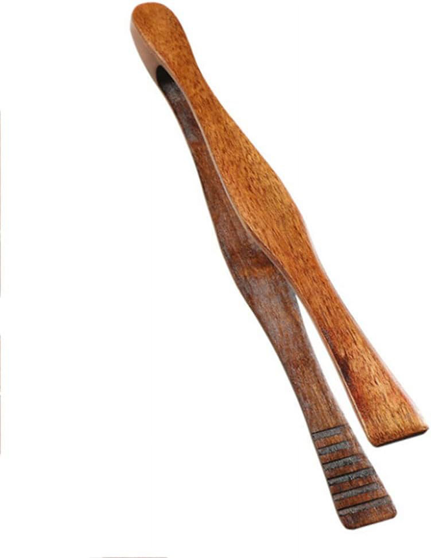 Hidove 1 Pack Wooden Serving Tongs Long Handle Salad Tongs for Cooking ...
