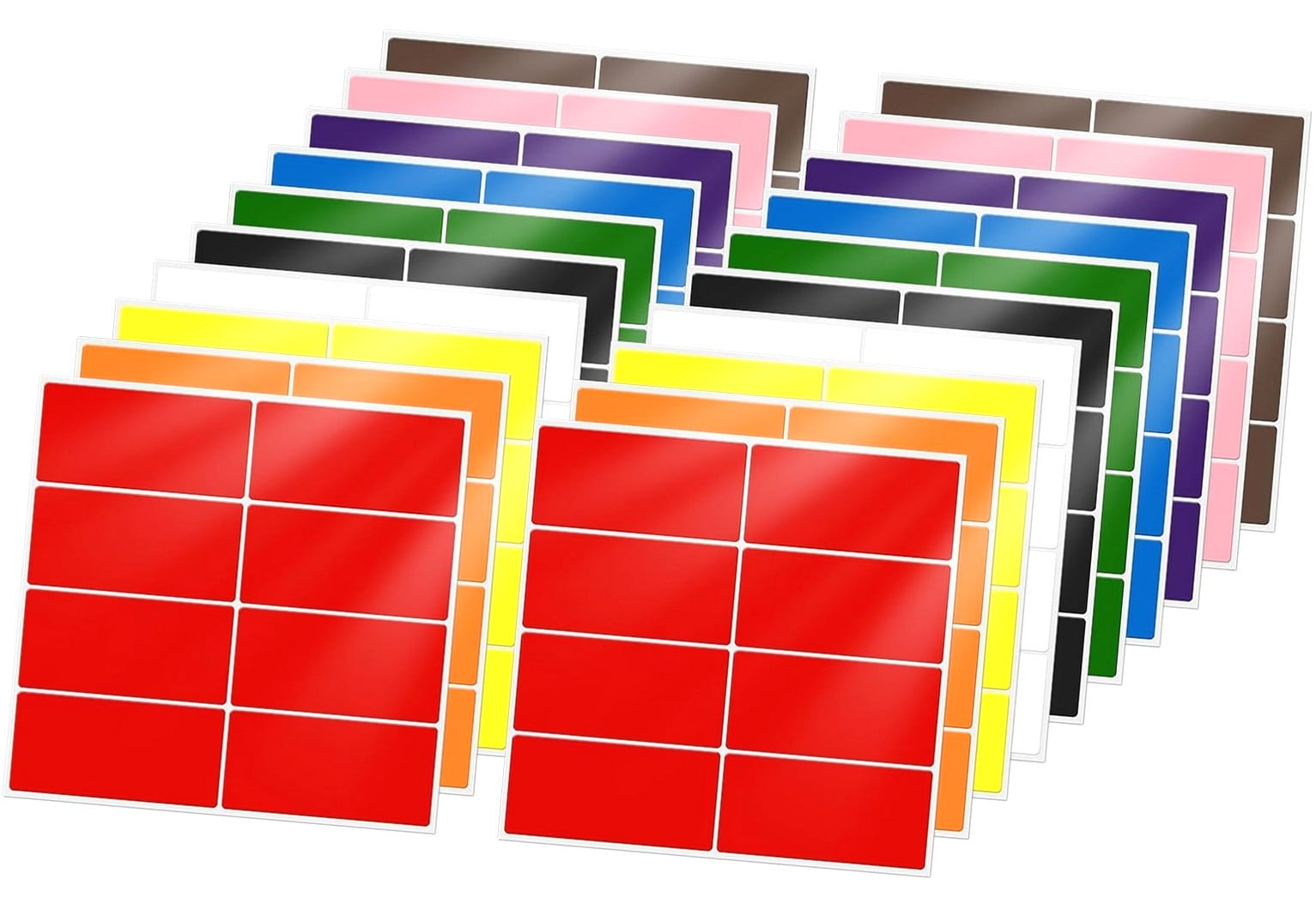 Hidove 10 Colors Assorted Labels Stickers 1.57x0.75 Inch Vinyl ...