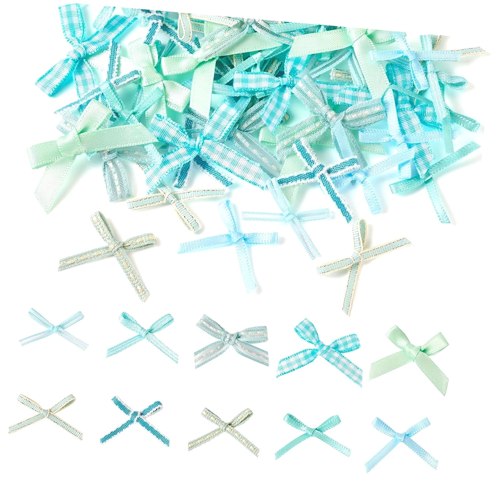 Hidove 100 Pcs Bows for Christmas, Small Bows Tiny Tie Bows Bows ...