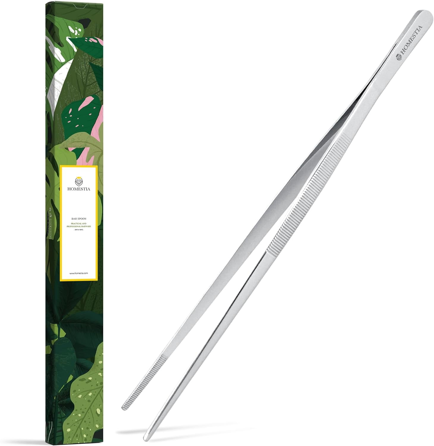 Hidove 12 Inch Kitchen Tweezers Fine Tweezer Tongs, Steel Food Tweezers ...