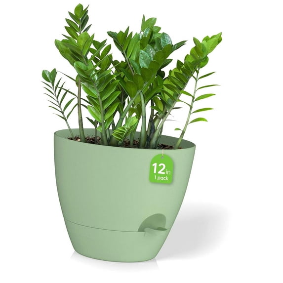 Hidove 12-Inch Plant Container Single Pack for Indoor Greenery, Self ...