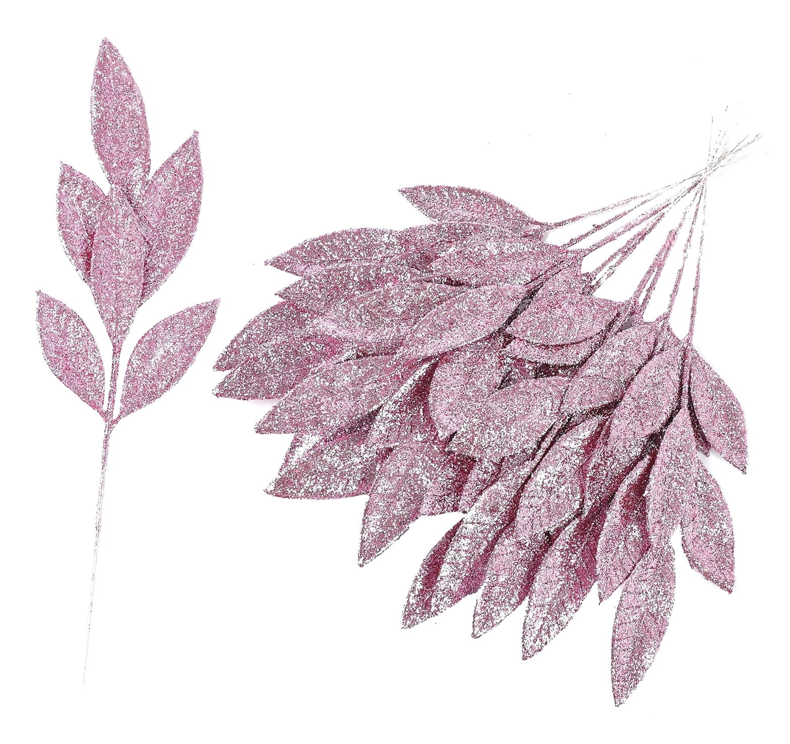 Hidove 12-Piece Artificial Glitter Picks, 12-Inch Fake Floral Branches ...
