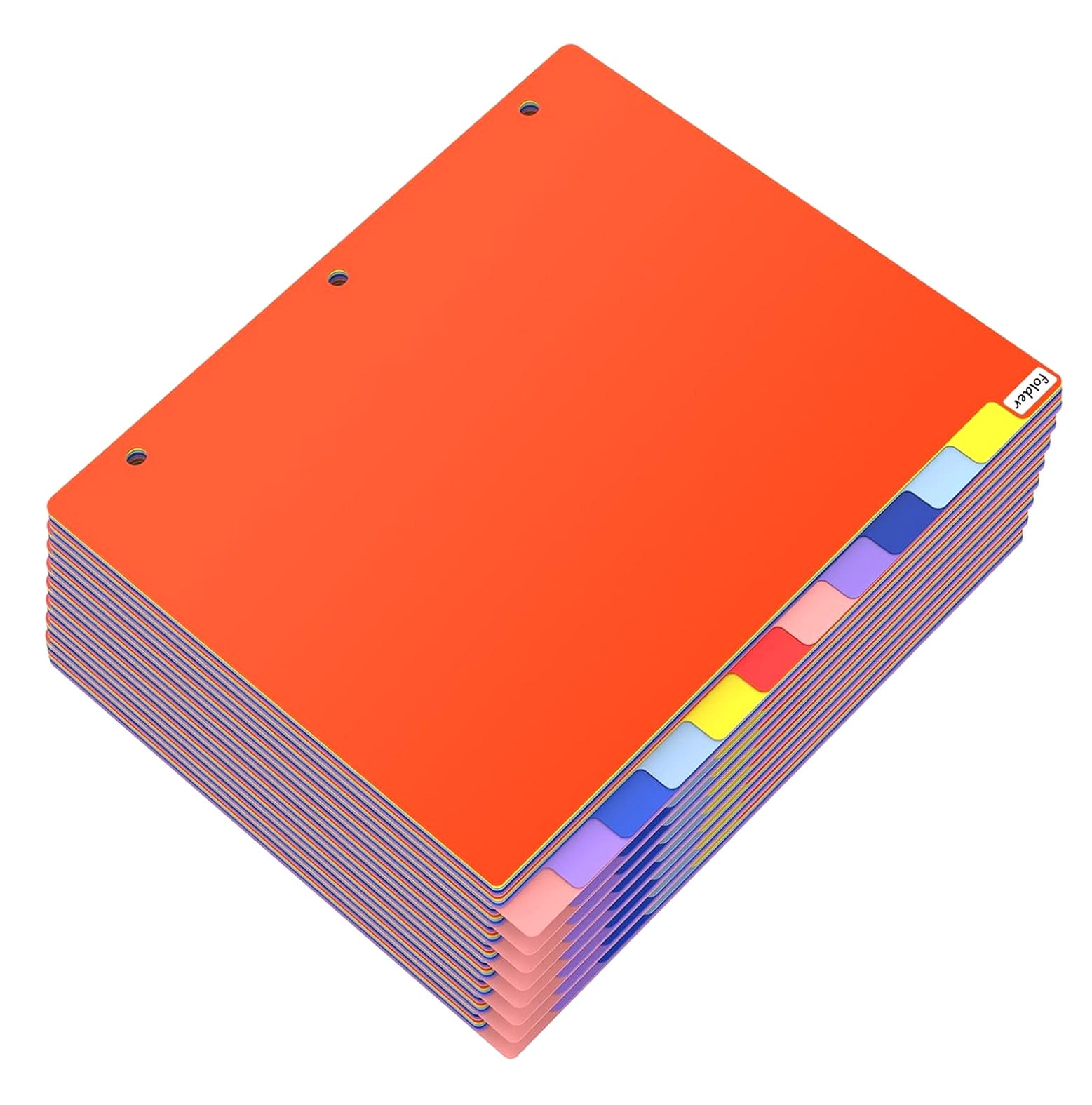 Hidove 12 Tab Dividers for 3- Binder, 96 Pcs Multicolor 3- Binder ...