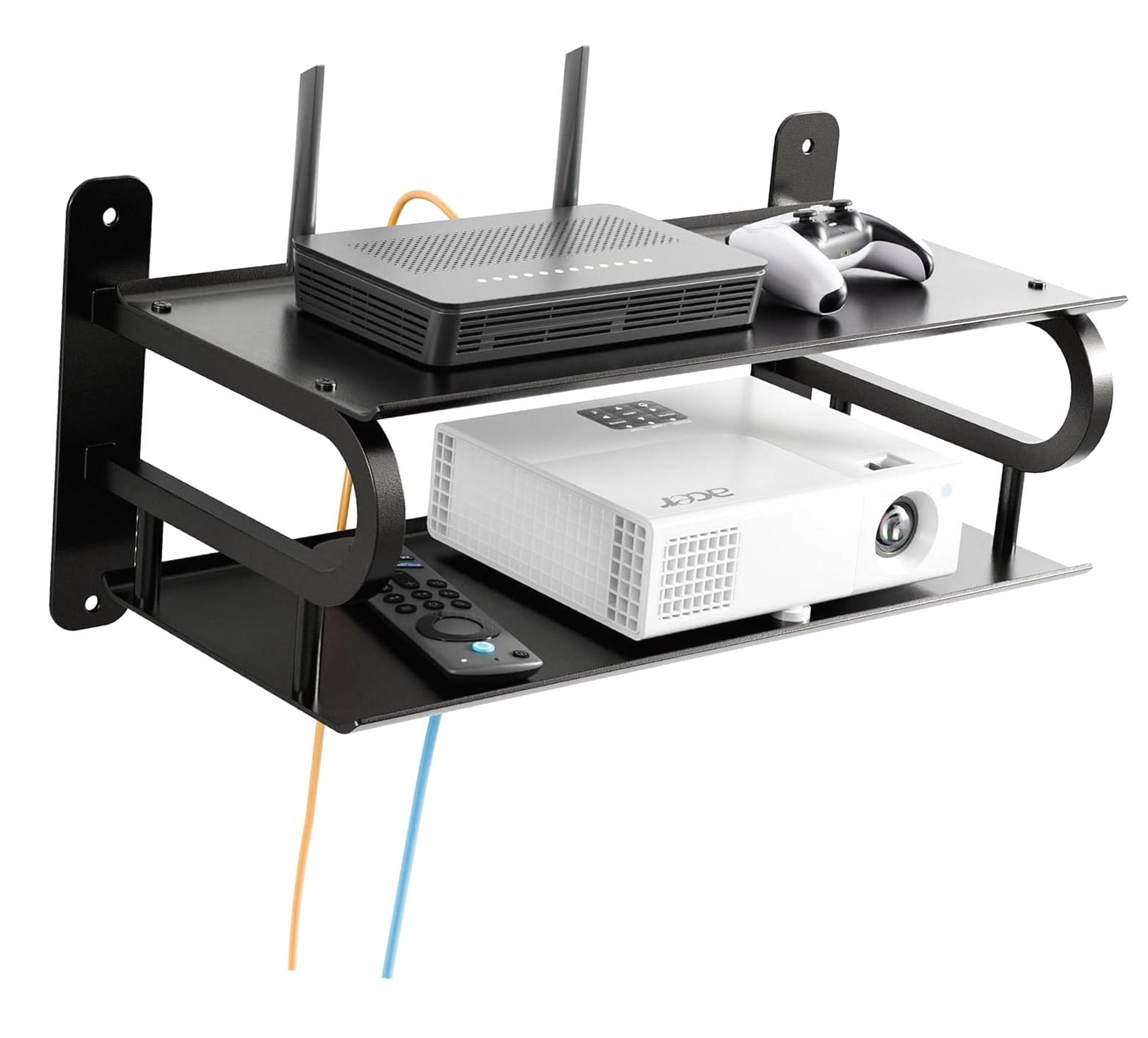 Hidove 16" X 10" Wall-Mounted Floating Shelf for Projectors, WiFi ...