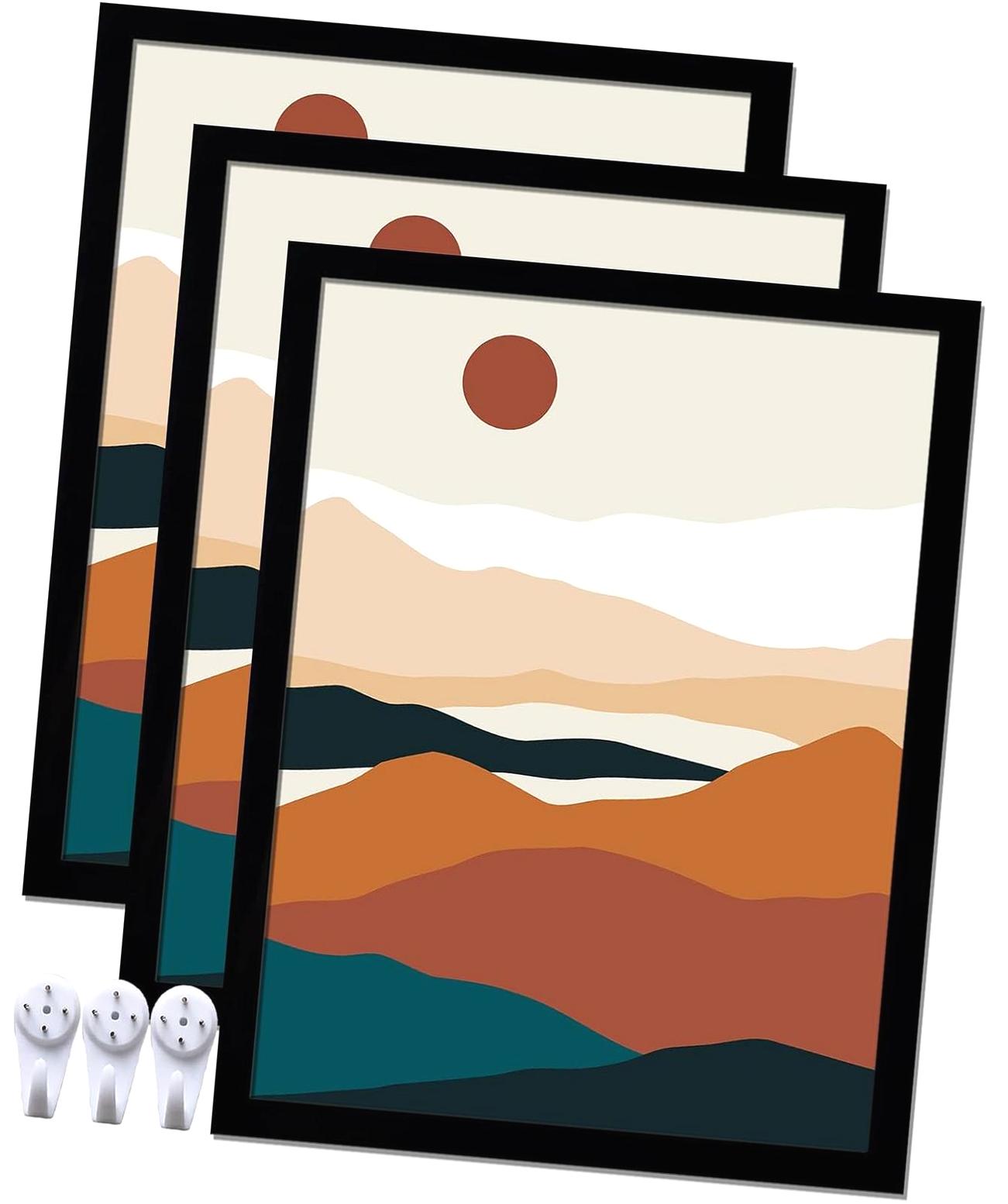 Hidove 17x22 Picture Frame Set of 3, High Clarity Frame for 17 By 22 ...