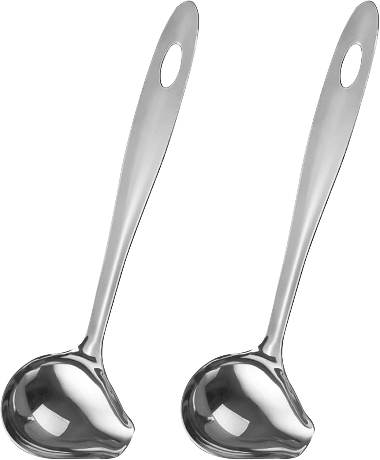 Hidove 2 PCS Gravy Ladle Featuring Pour Spout, 10.6 inch Long Handle ...