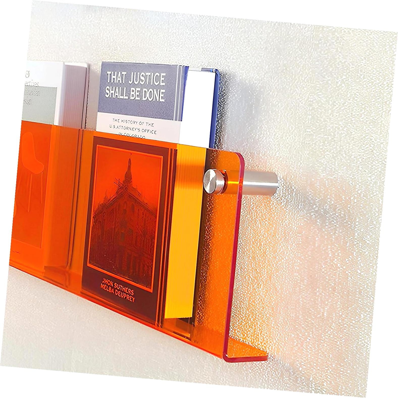 Hidove 2-Pack Acrylic Magazine Holder Brochure Rack, 24" Record Holder ...