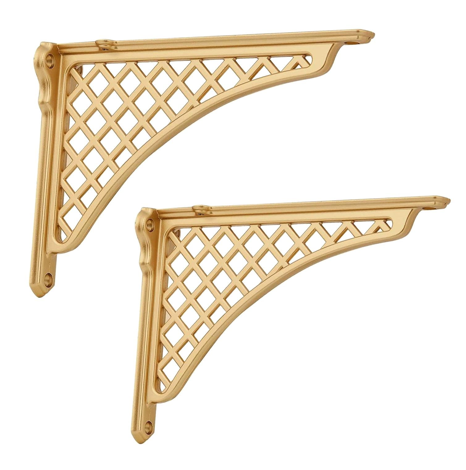 Hidove 2 Pack Heavy Duty Cast Iron Victorian Shelf Bracket, 8 Inches ...