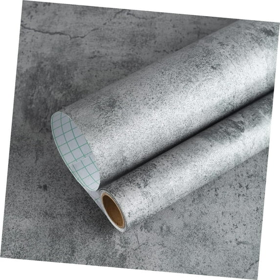 Hidove 2 Packs Concrete Wallpaper Cement Contact Paper Grey Wallpaper ...