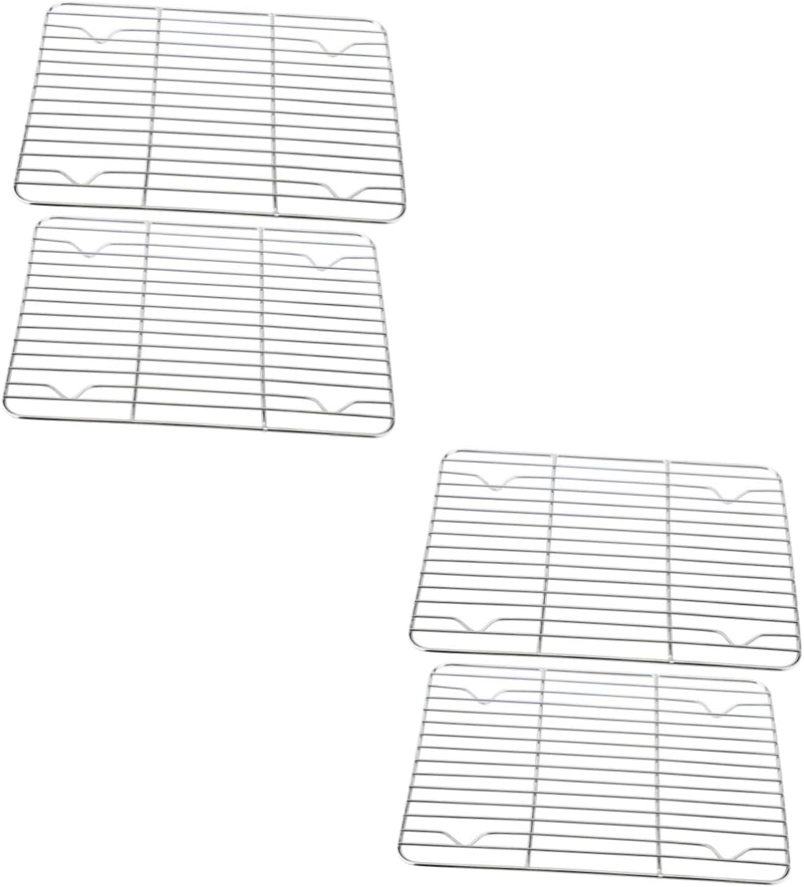 Hidove 2-Piece Steel Grill Roasting Rack, Steel Griddle Cookie Racks ...