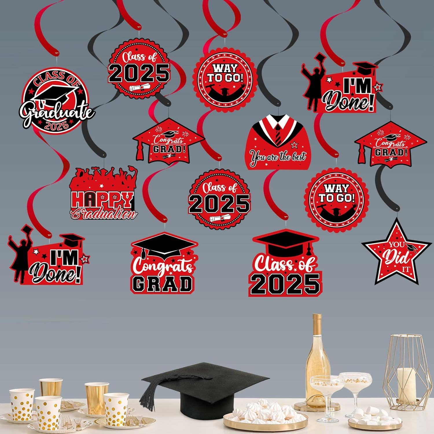 Hidove 20 Pa Graduation Party Decorations 2025 - Congrats Grad Hanging ...