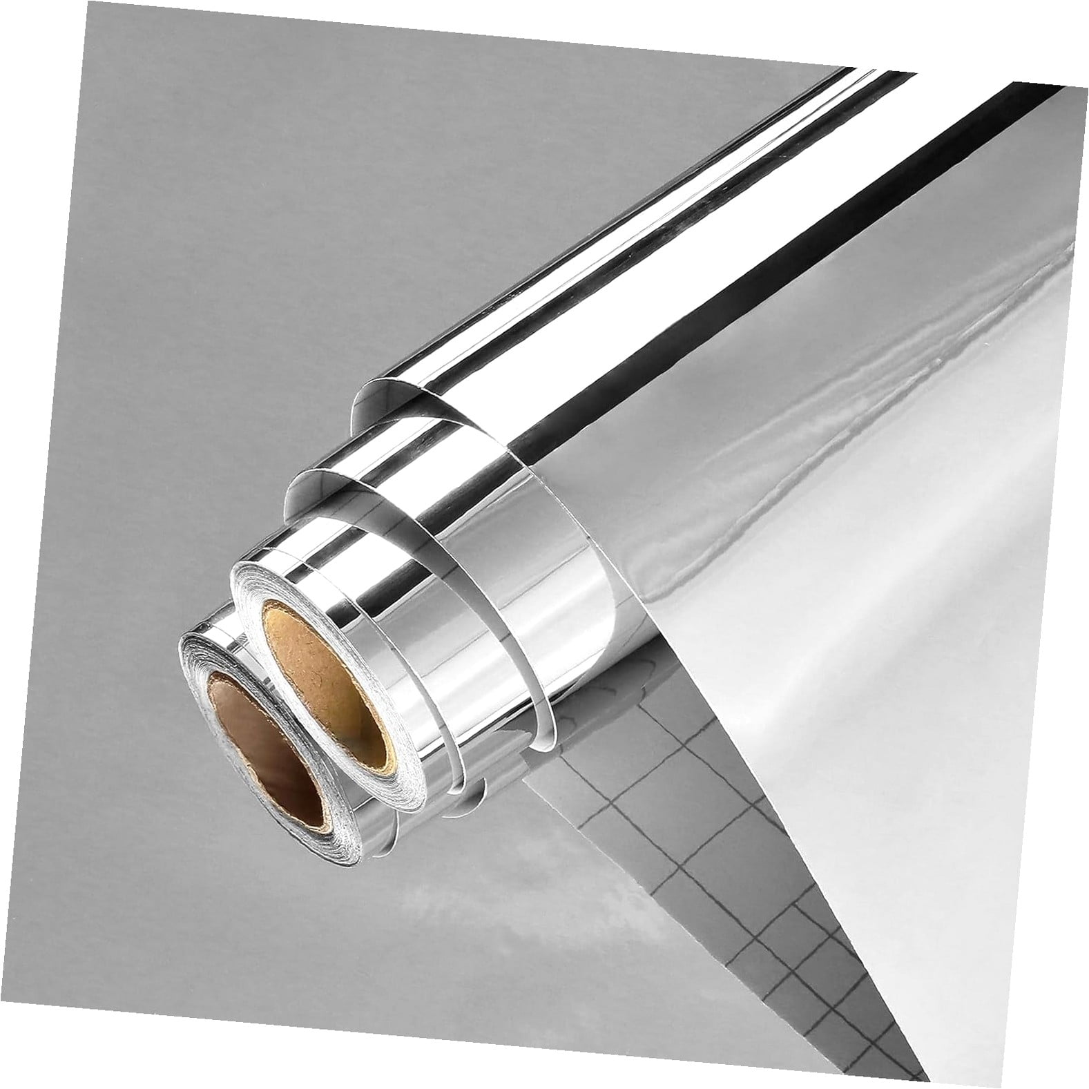 Hidove 24''x315'' Silver Self-Adhesive Flexible Mirror Stickers and ...