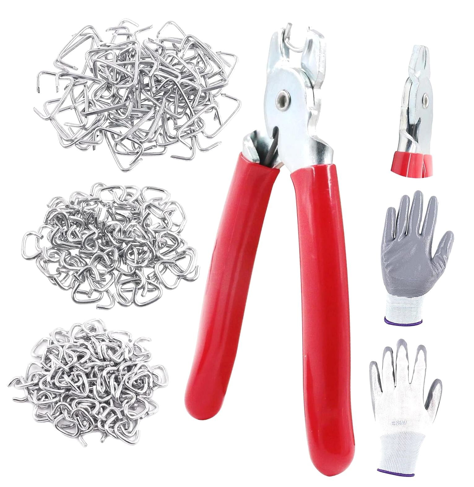 Hidove 240Pcs 3/4" 1/2" 3/8" Galvanized Hog with Straight Hog Pliers ...